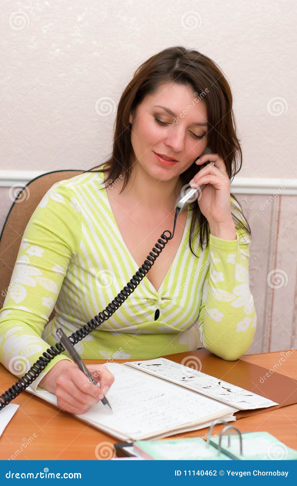 Beautiful girl in office stock photo. Image of women - 11140462