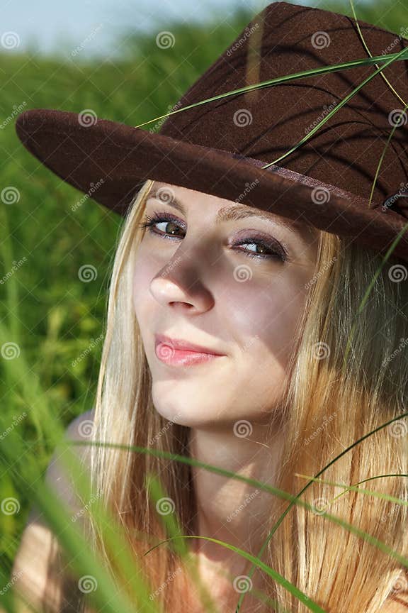 Beautiful Girl Outdoors Stock Image Image Of Hair Young 20828913