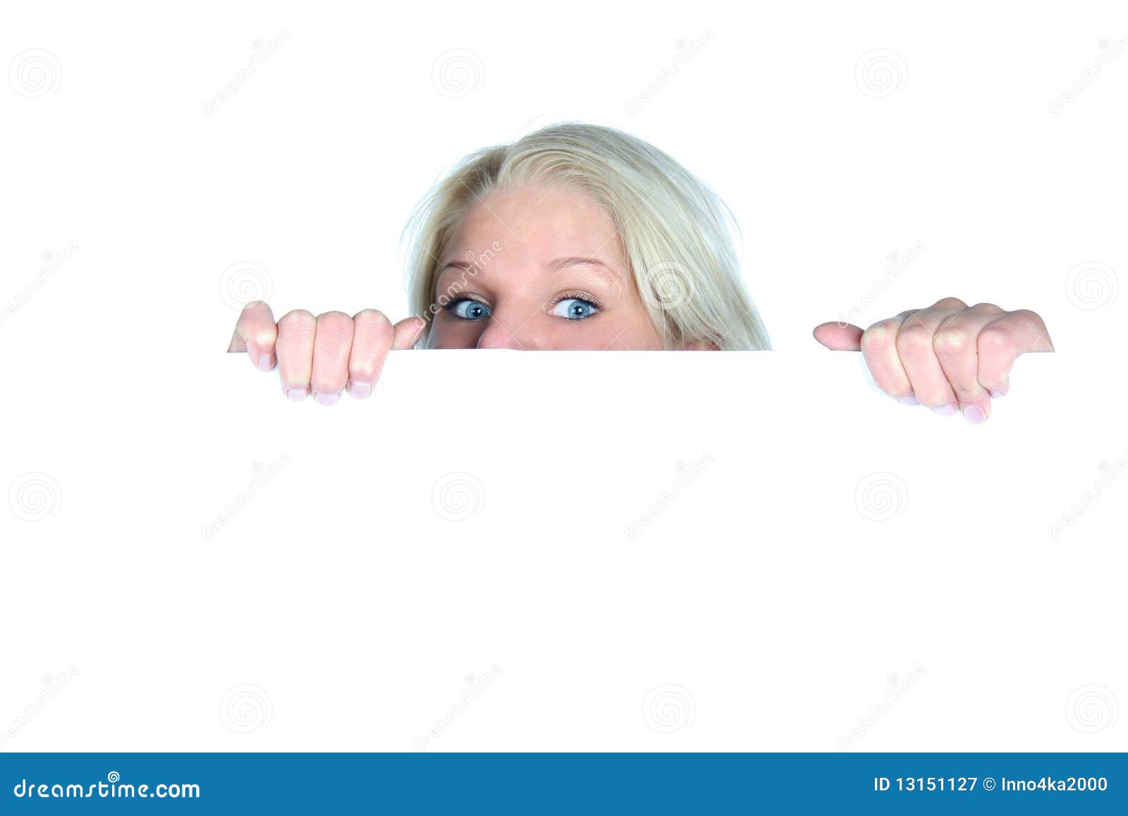 Beautiful girl peeking stock image. Image of cute, hiding - 13151127