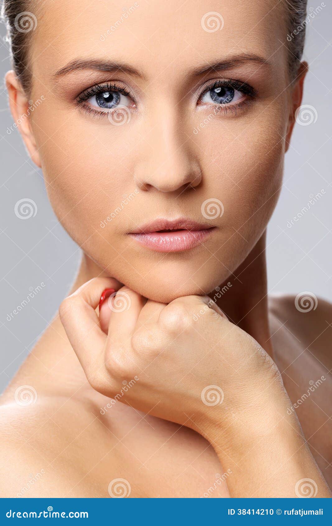 Beautiful Girl with Perfect Face Stock Photo - Image of brown, care ...