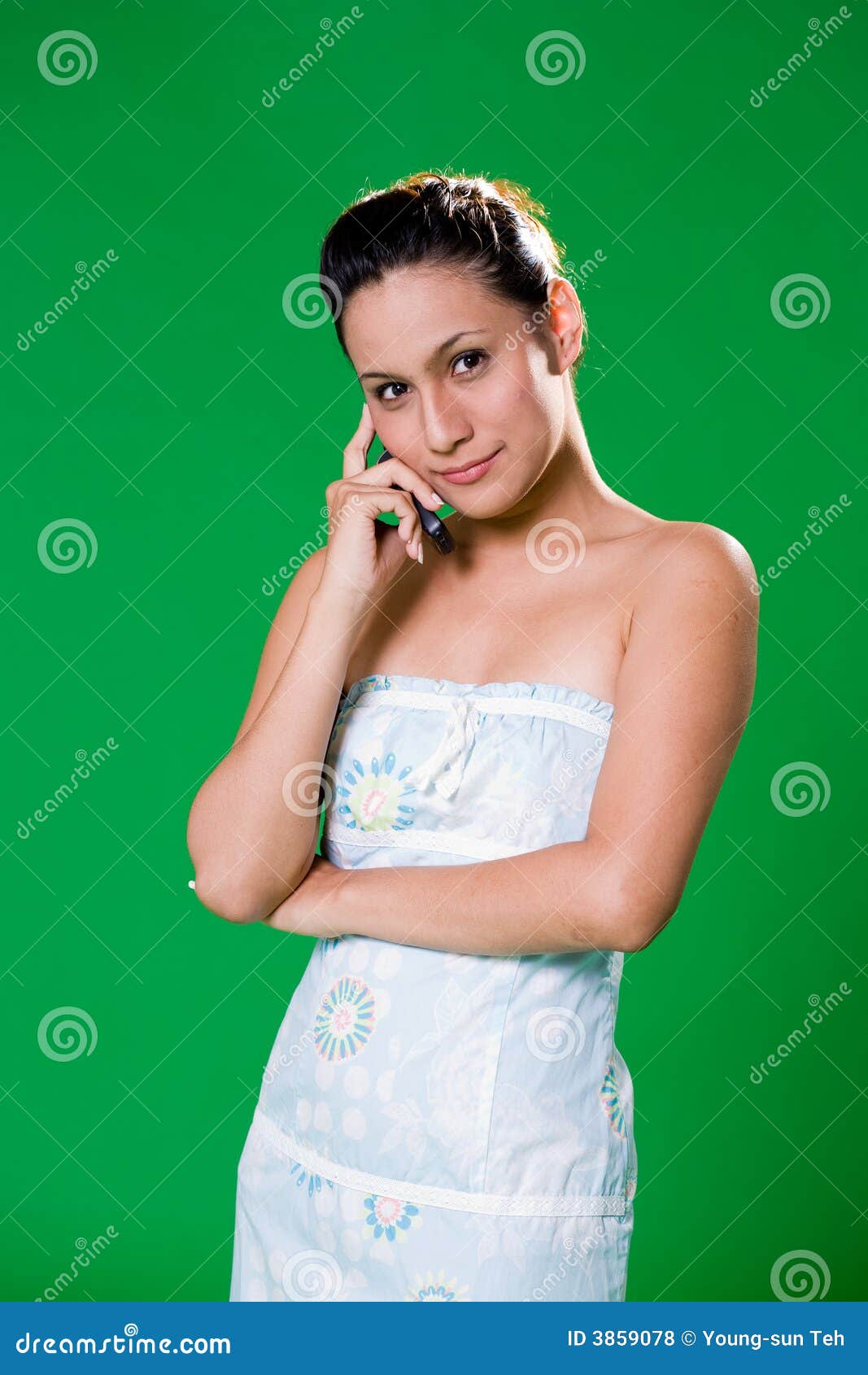 Beautiful Girl on the Phone Stock Photo - Image of enchanted, elegance ...
