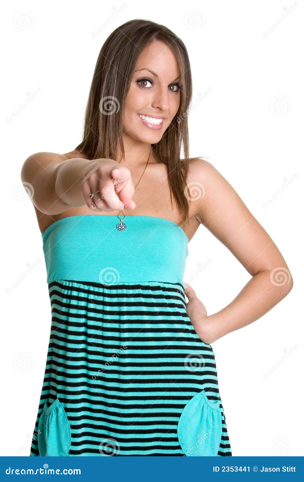 Beautiful Girl Pointing stock image. Image of pointing - 2353441