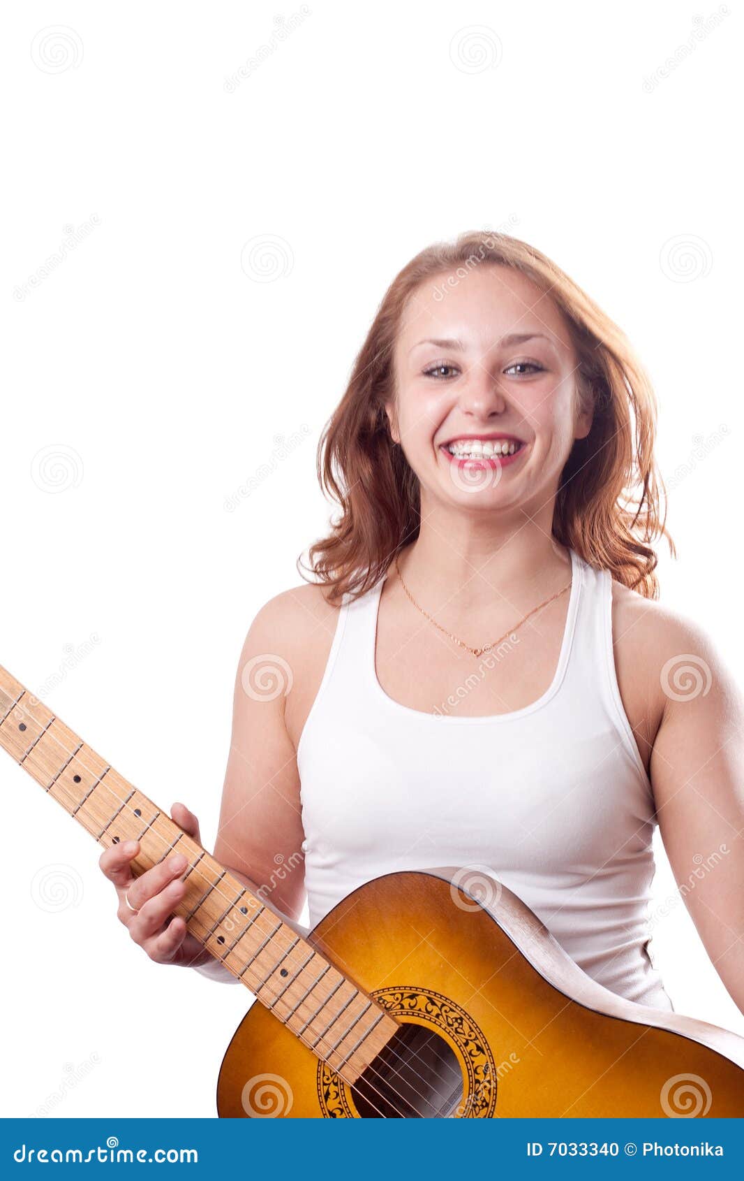 Beautiful Girl Posing with Guitar. #11 Stock Photo - Image of person ...