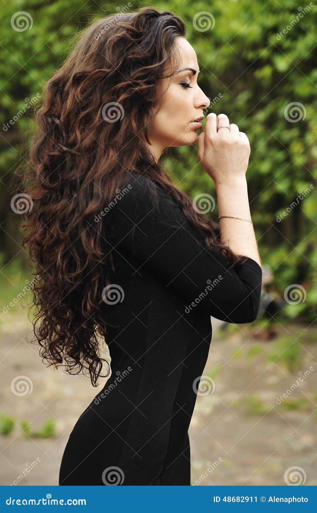 Beautiful girl praying stock image. Image of people, portrait - 48682911