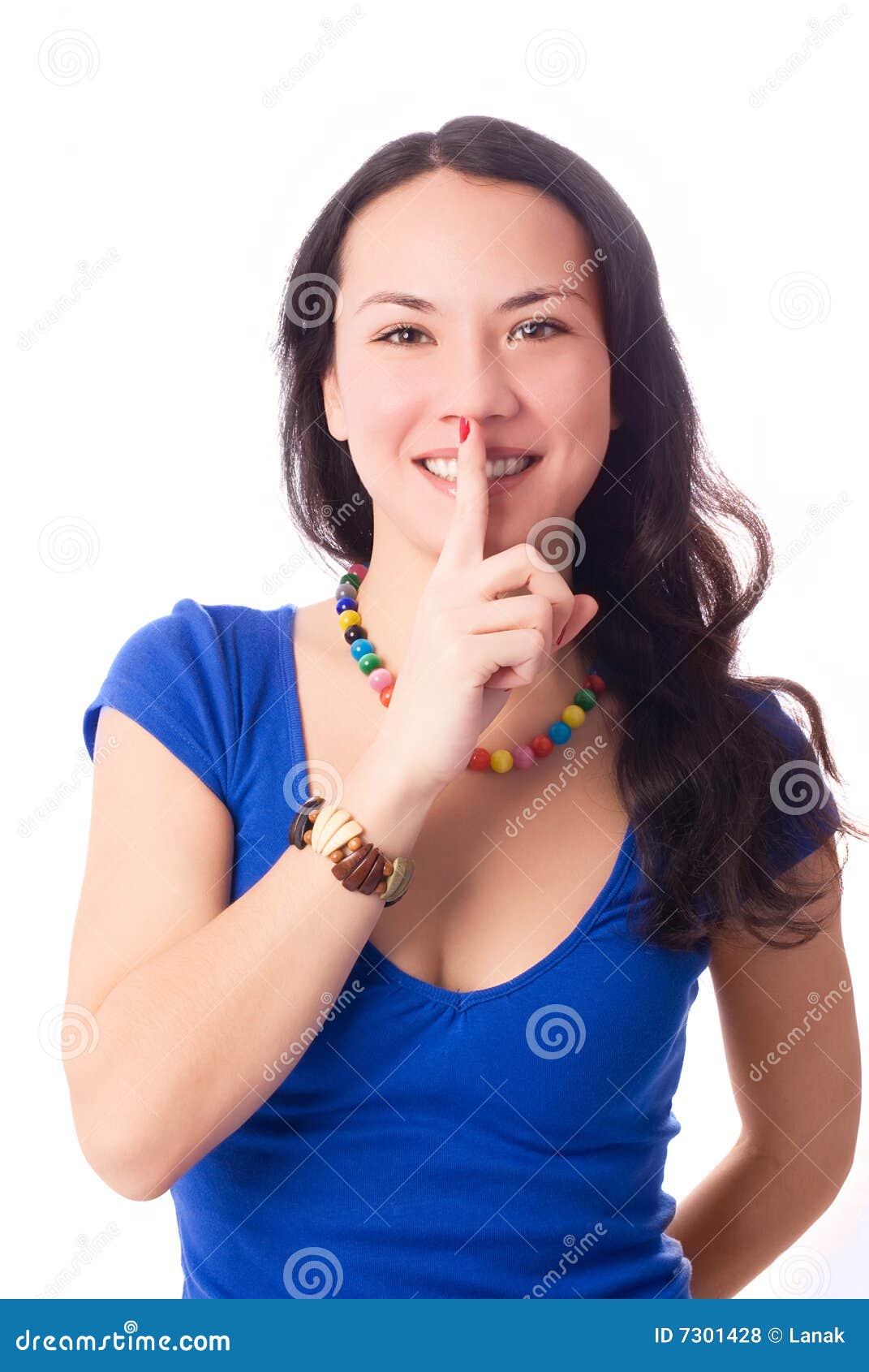 Beautiful Girl Prepares a Secret Stock Photo - Image of sign, gossip ...