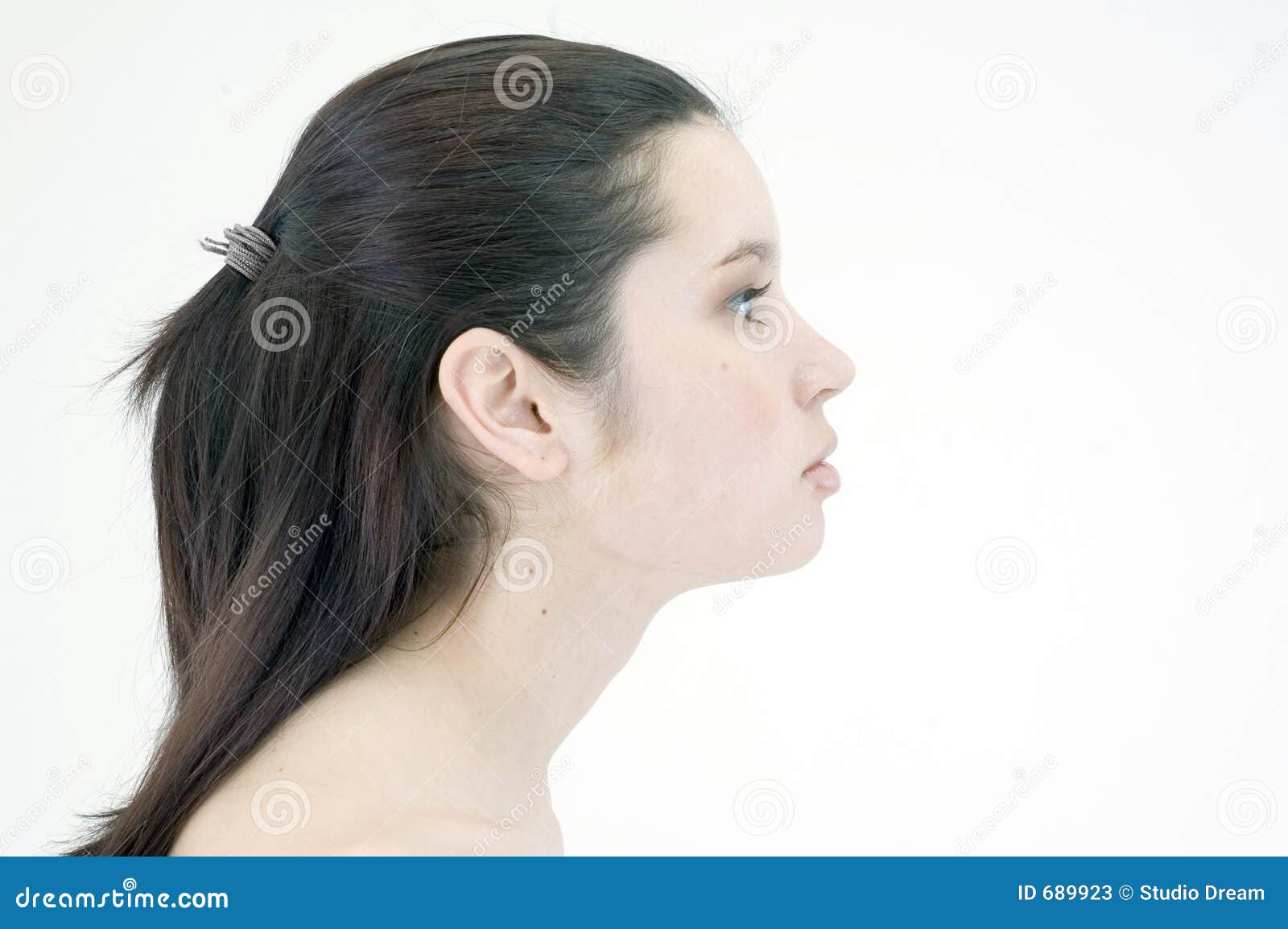 Beautiful girl profile stock image. Image of youth, attitude - 689923