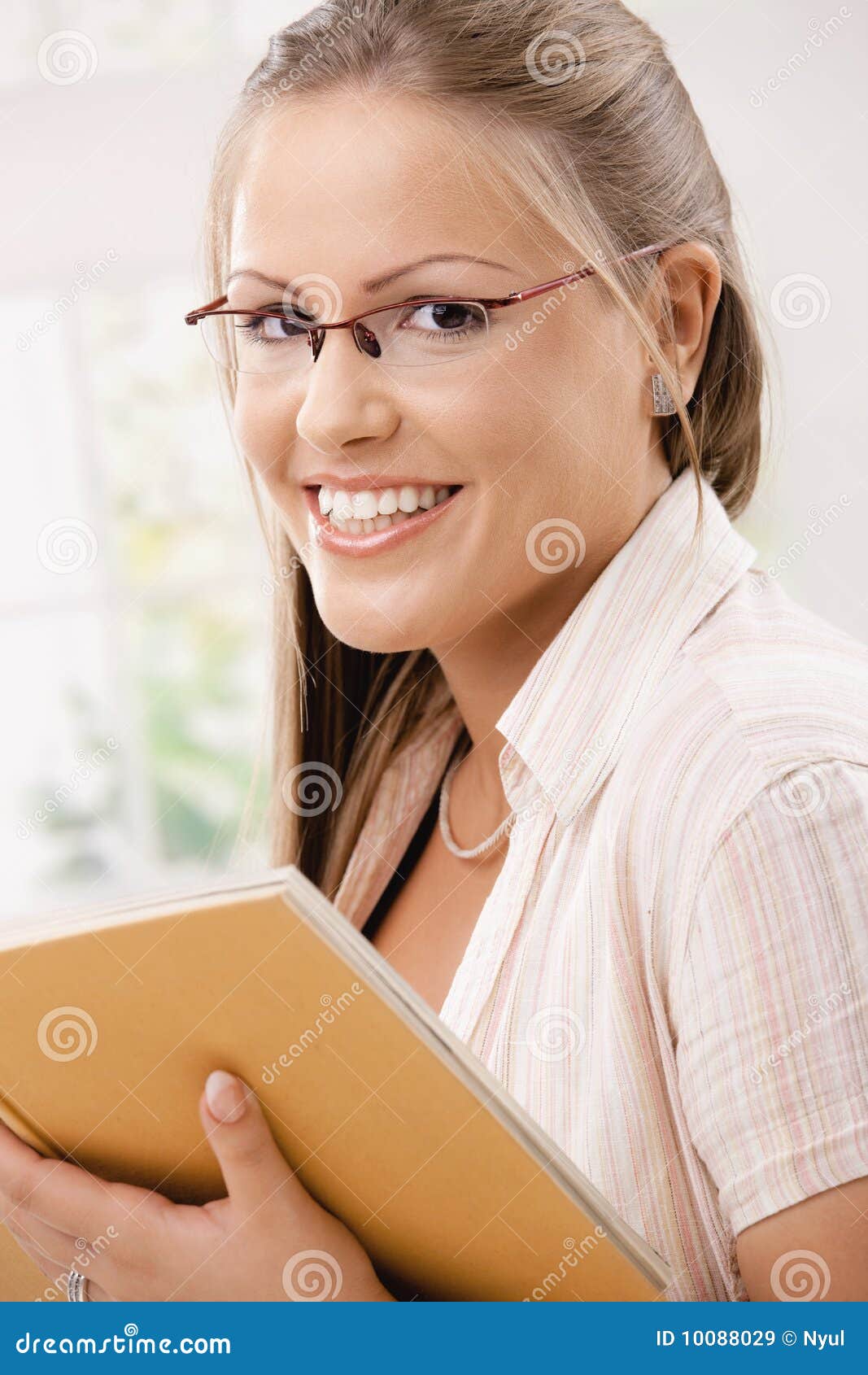 Beautiful Girl Reading Book Stock Image - Image of european, cheerful ...