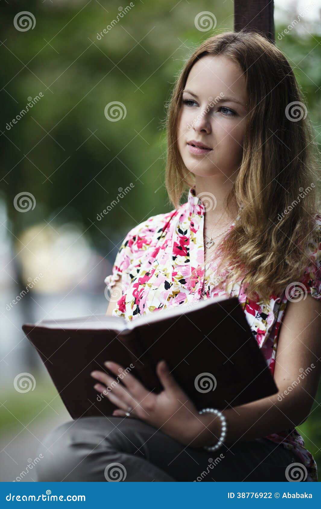 Beautiful Girl Reading Book Stock Photo - Image of happy, pretty: 38776922