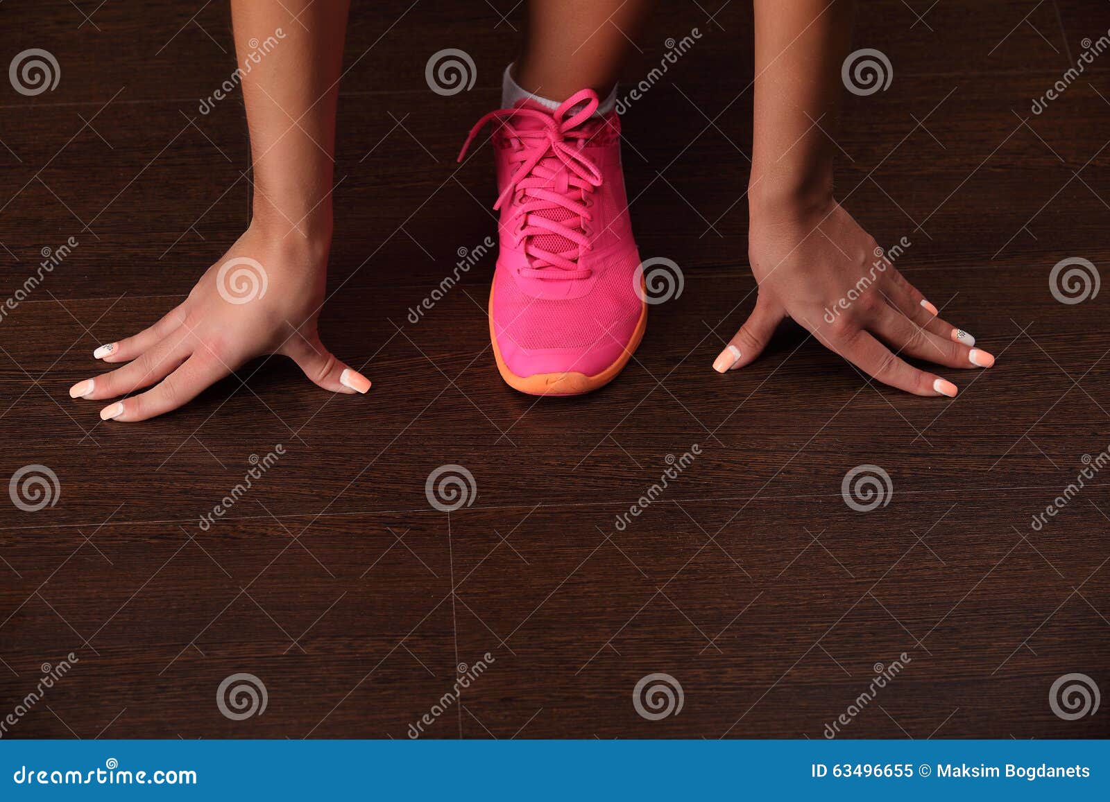 Beautiful Girl is Ready To Run Stock Image - Image of field, female ...