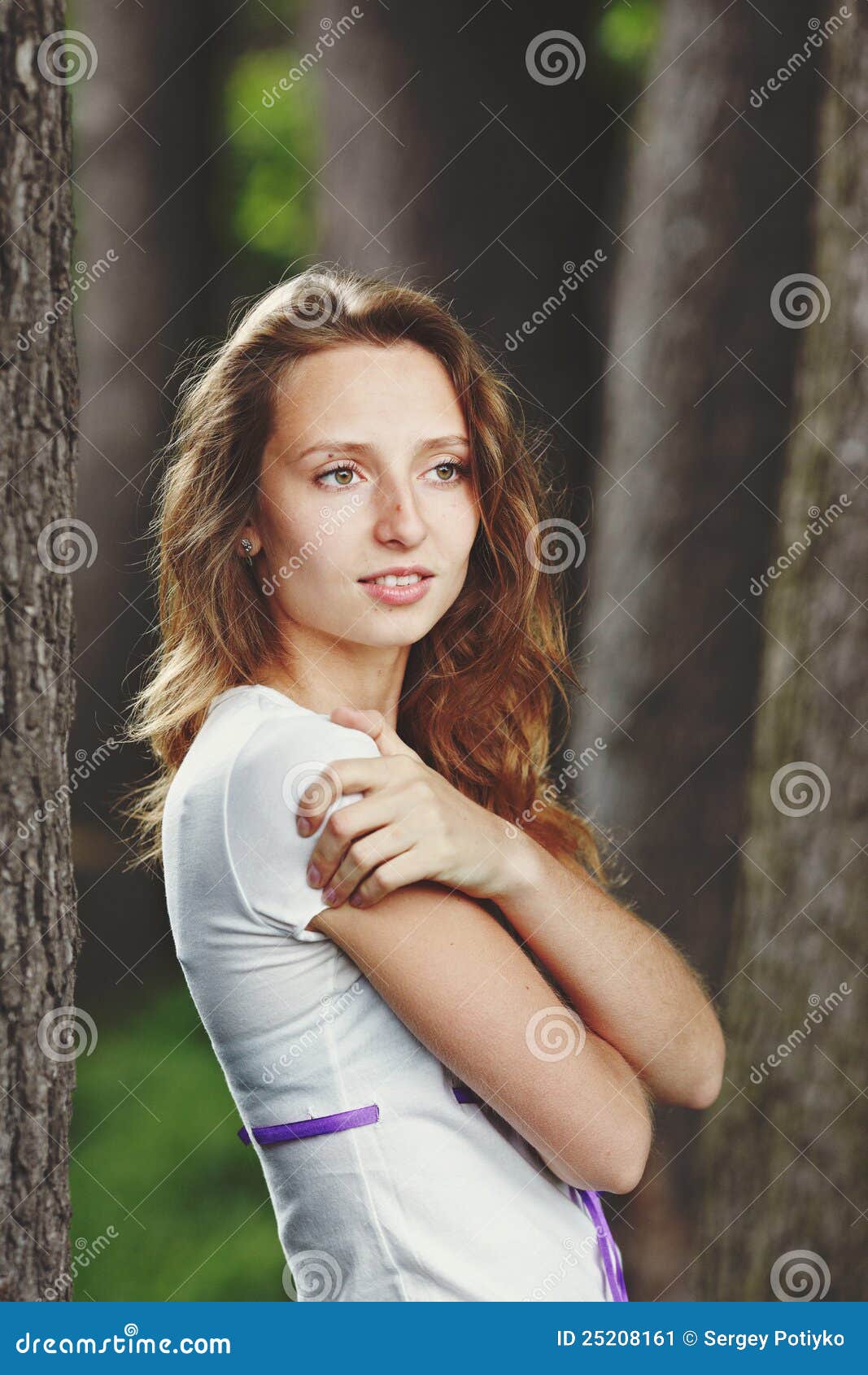 Beautiful Girl with Ribbons Stock Image - Image of caucasian, elegance ...