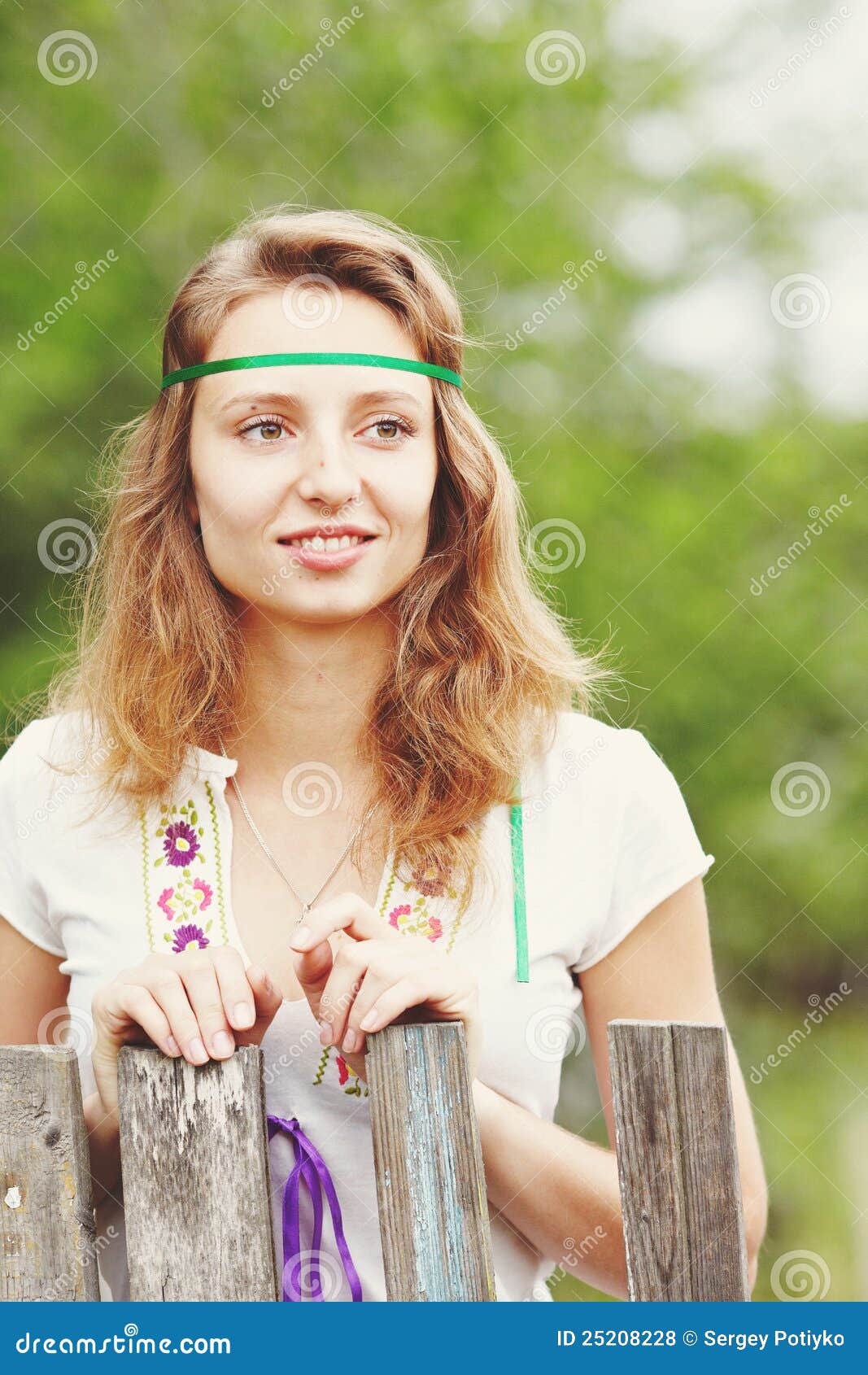 Beautiful Girl with Ribbons Stock Photo - Image of caucasian, teenager ...