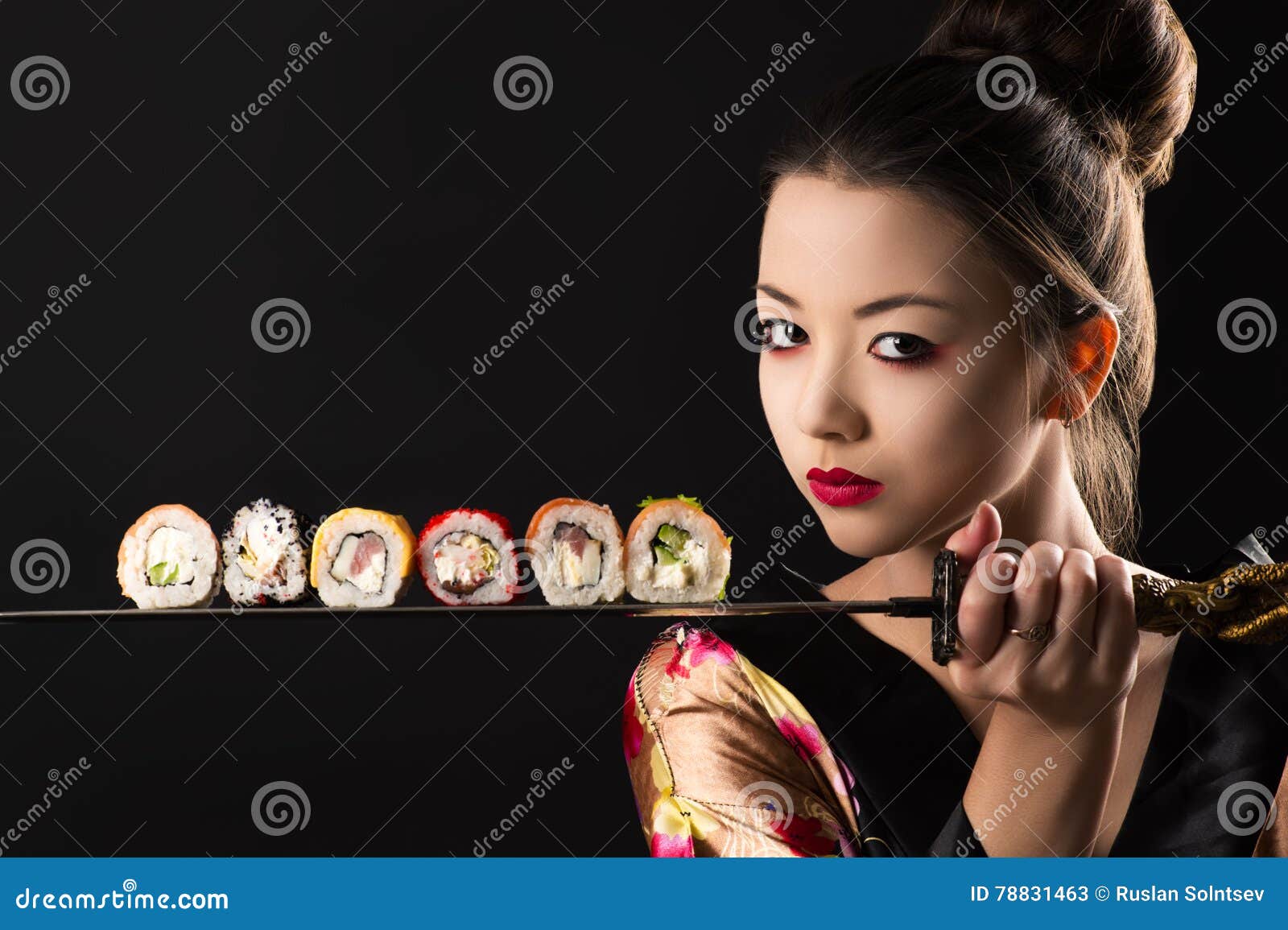 Samurai Sword Thrust Into The Tatami Mat Stock Photo | CartoonDealer ...