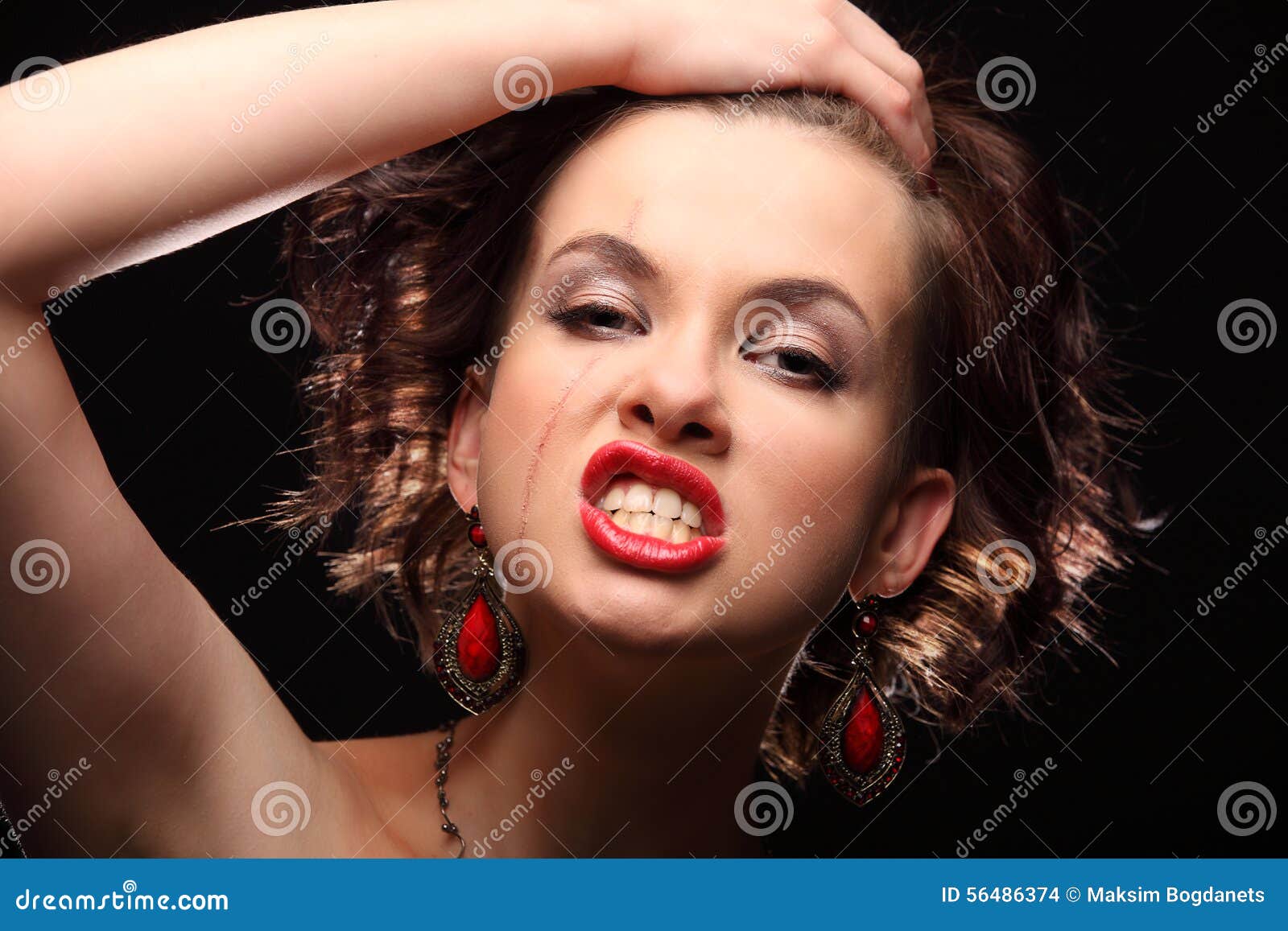 Scar With Bruise And Belly Button Closeup After Hysterectomy Royalty ...