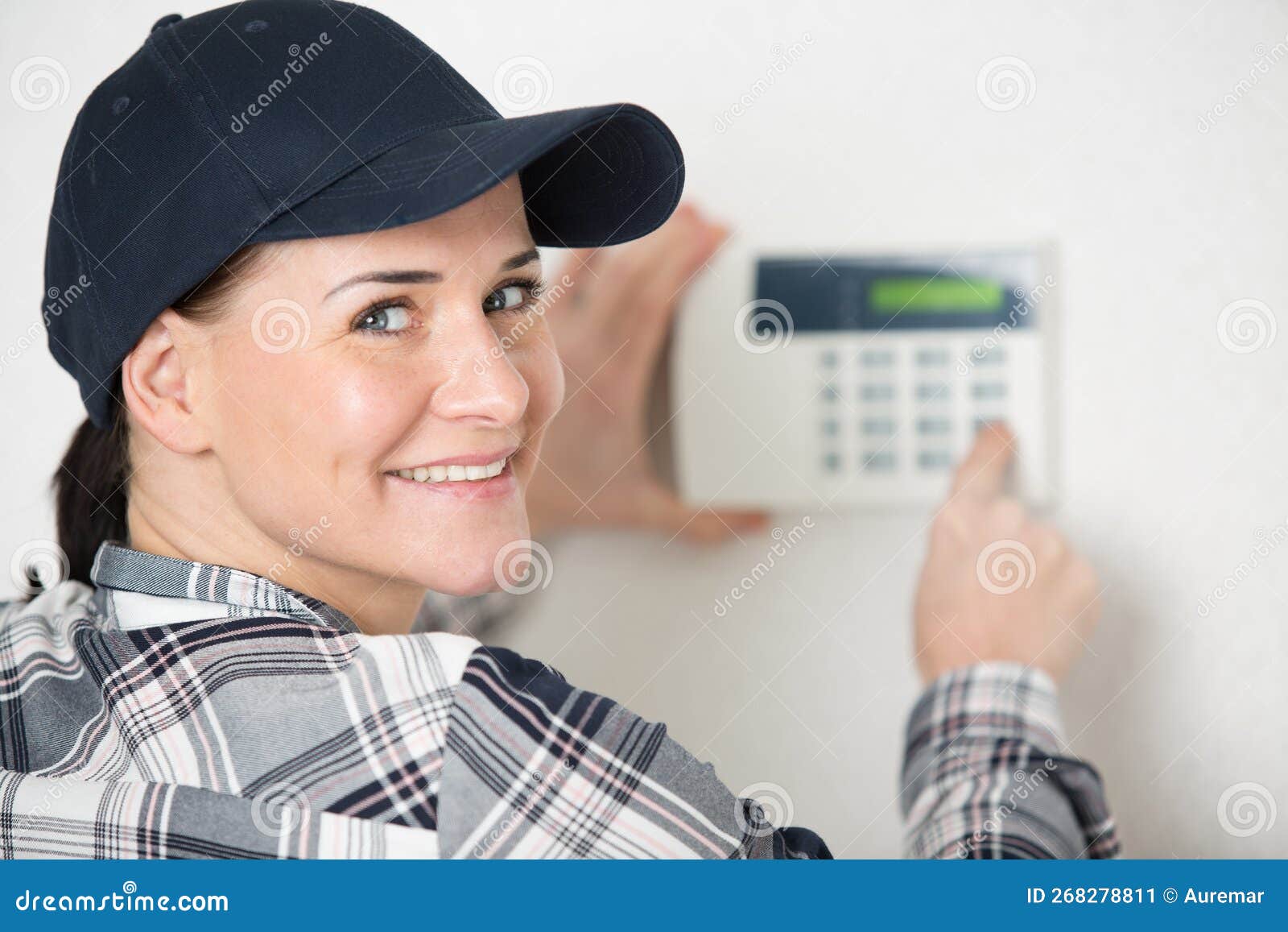 Beautiful Girl Seting Up Boiler Stock Image - Image of heating ...