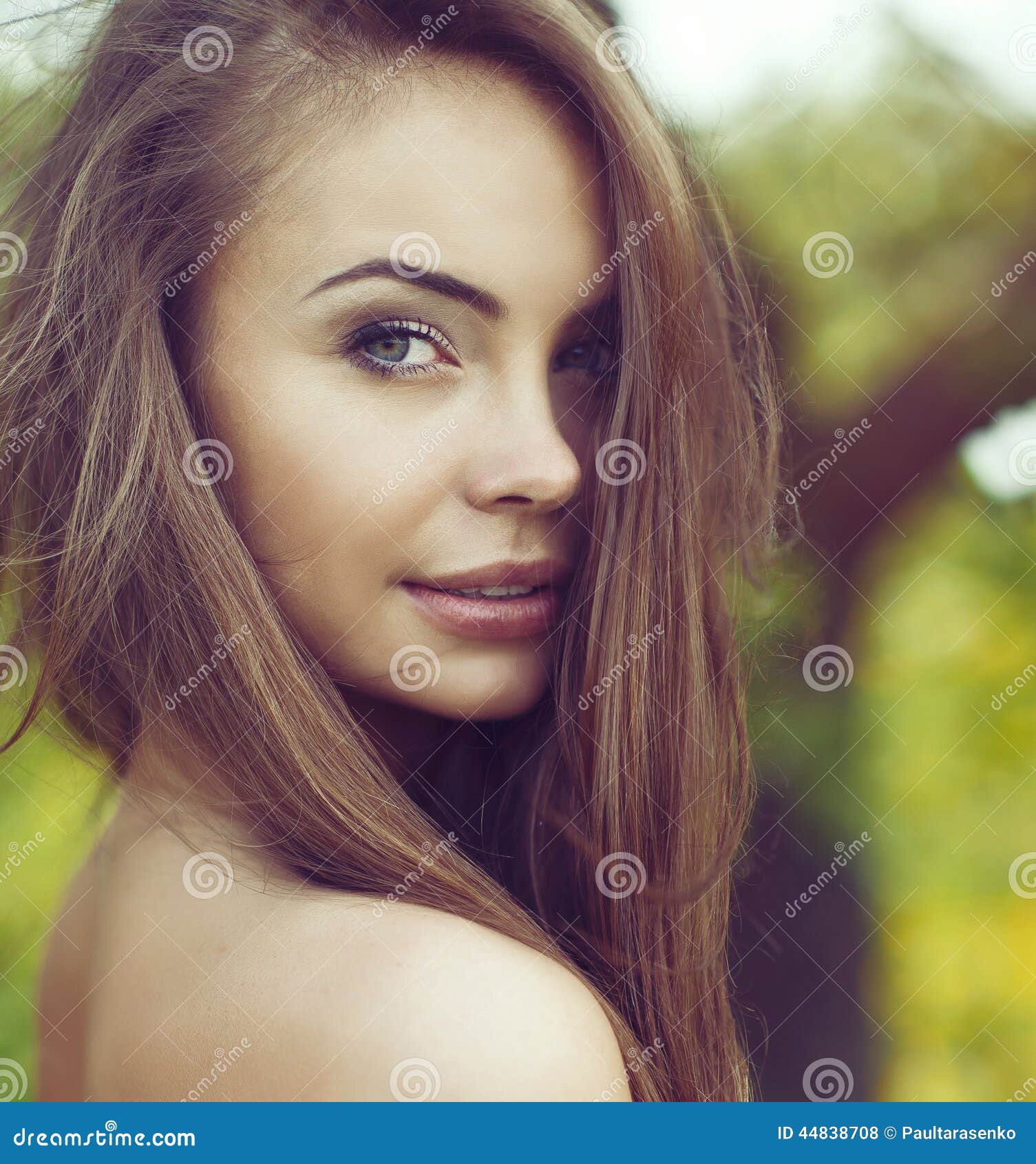 Beautiful girl with a look stock photo. Image of fashion - 44838708
