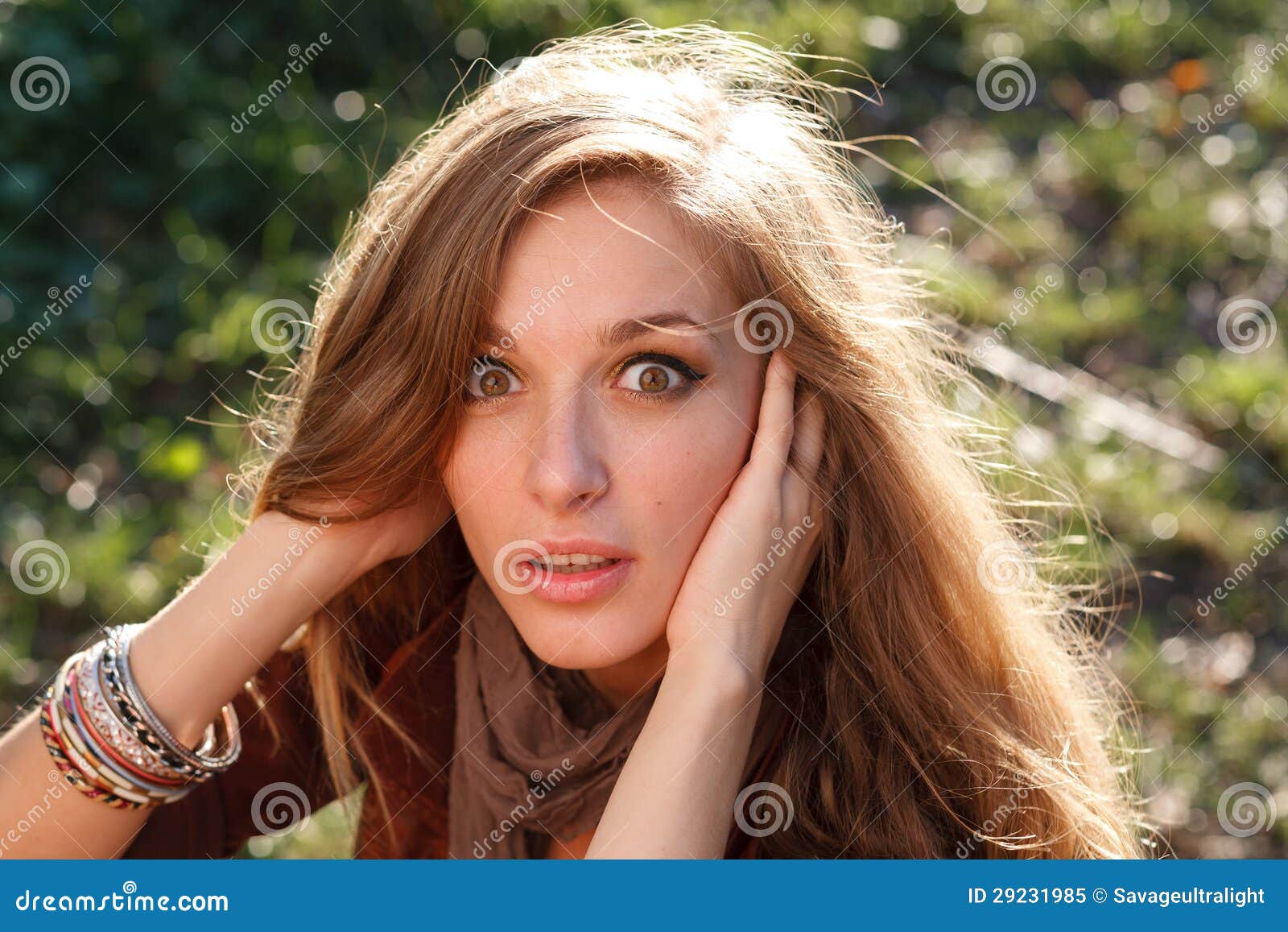 Beautiful girl shocked stock image. Image of closeup - 29231985