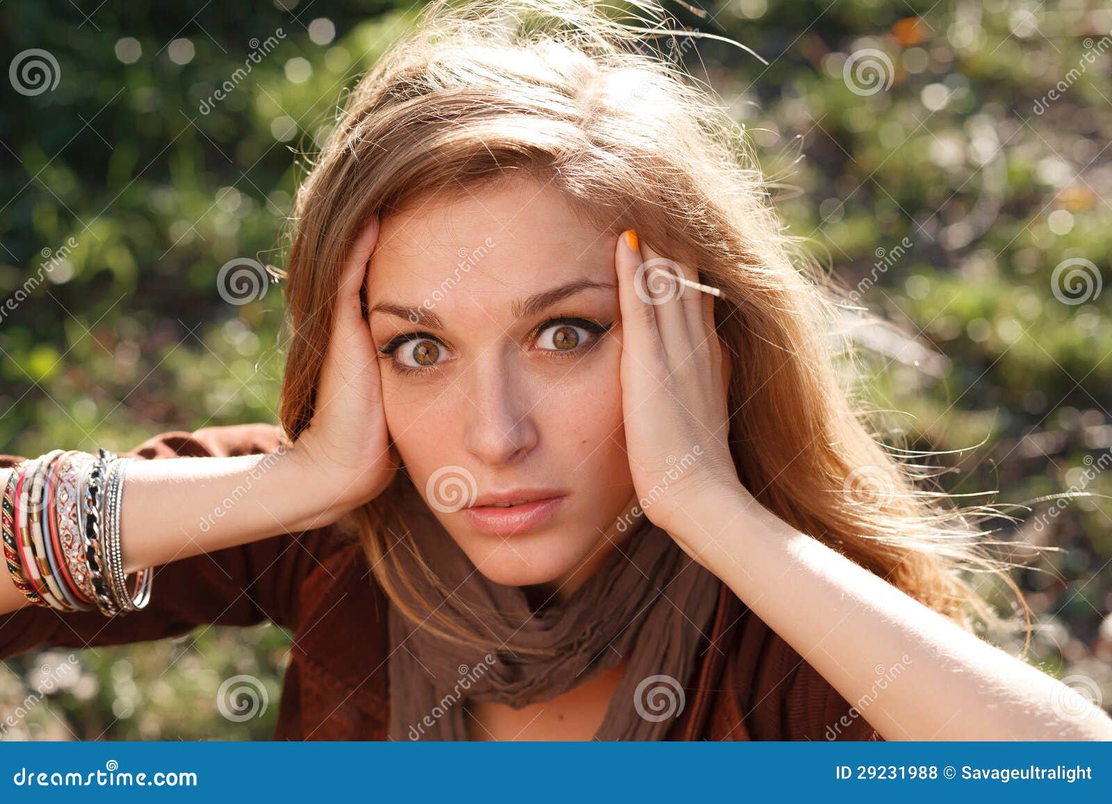 Beautiful girl shocked stock photo. Image of caucasian - 29231988