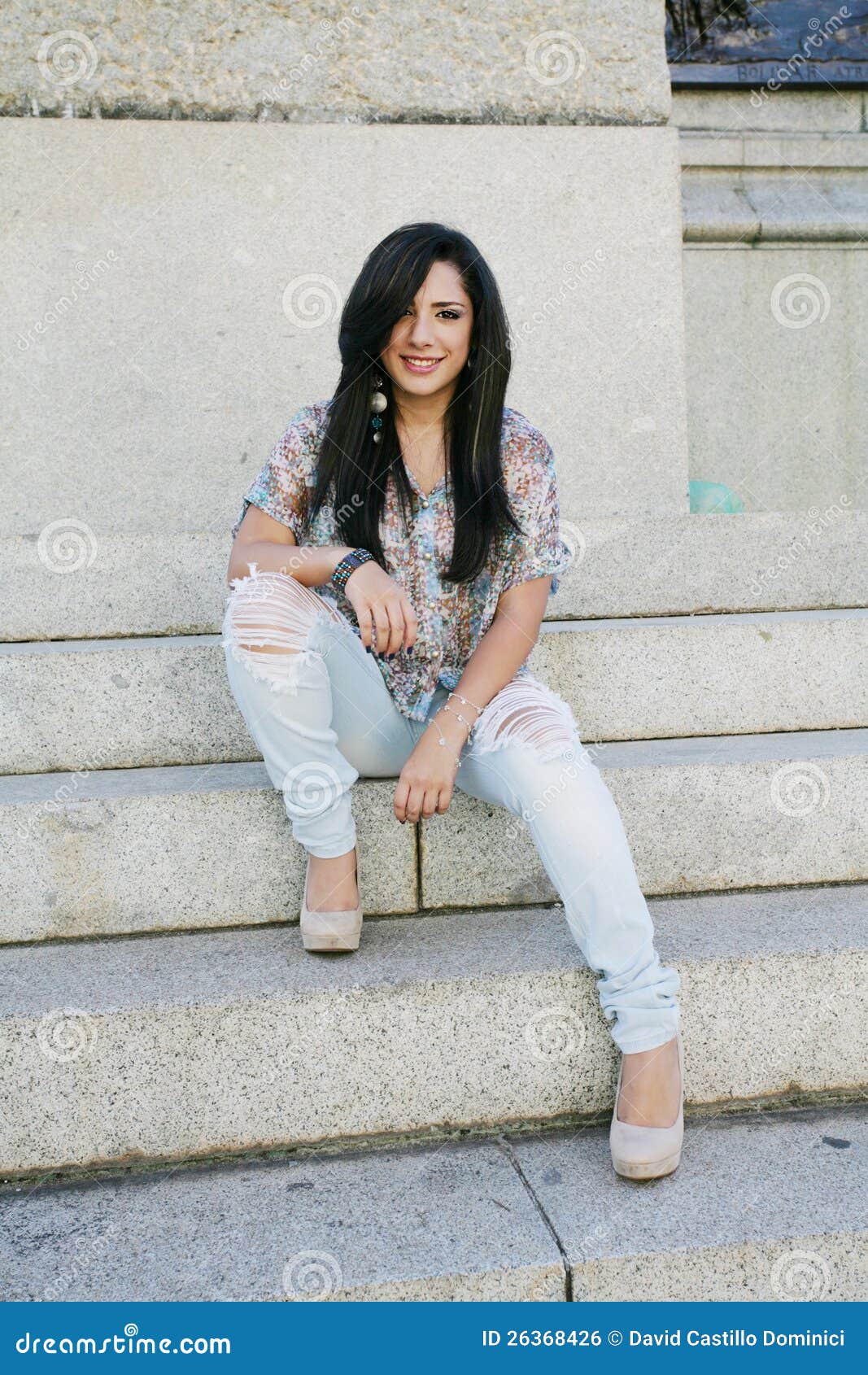 Beautiful girl sit stock photo. Image of caucasian, school - 26368426
