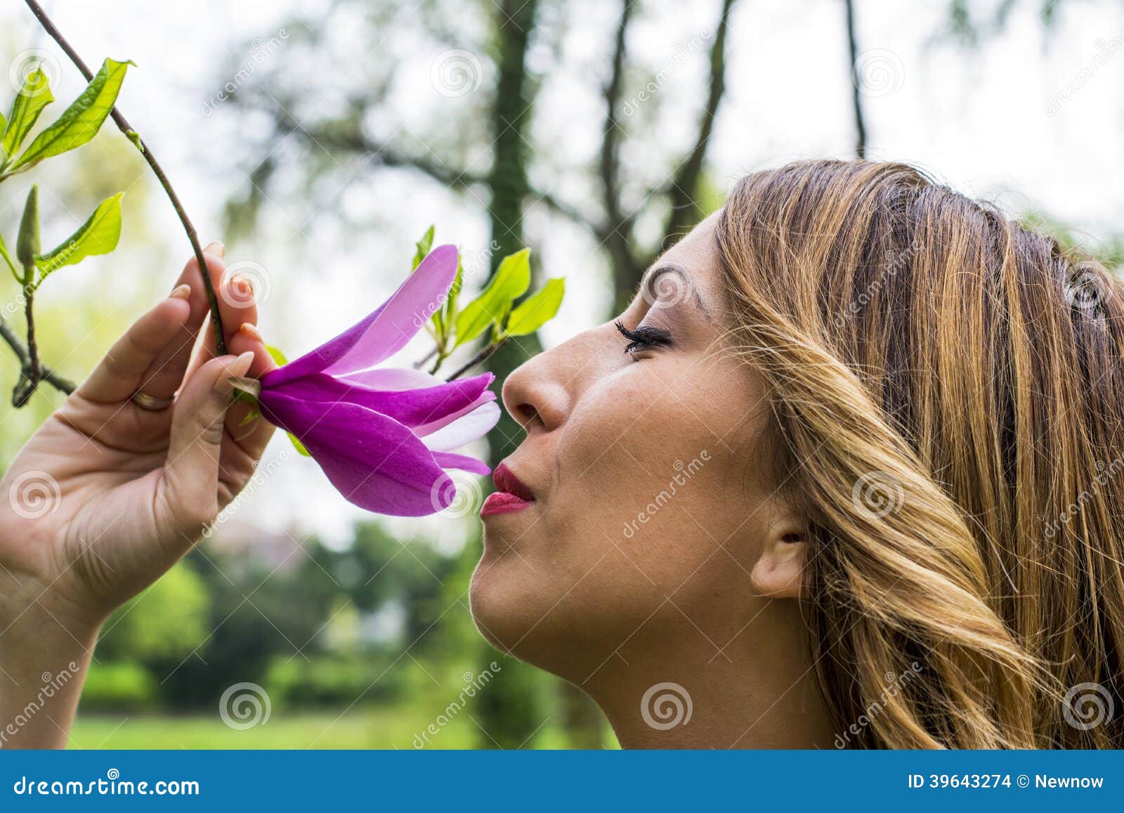 Beautiful girl stock photo. Image of woman, sence, smell - 39643274