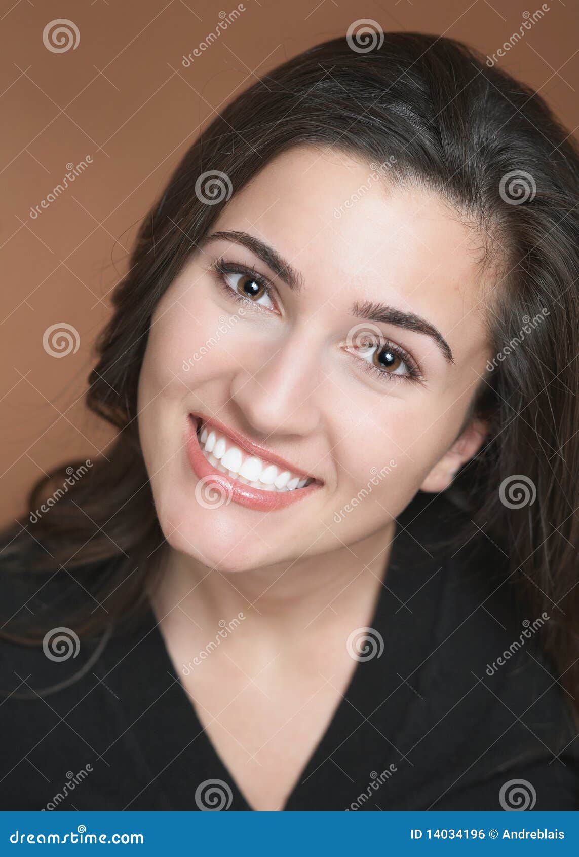 Beautiful girl smile stock photo. Image of cheerful, background - 14034196