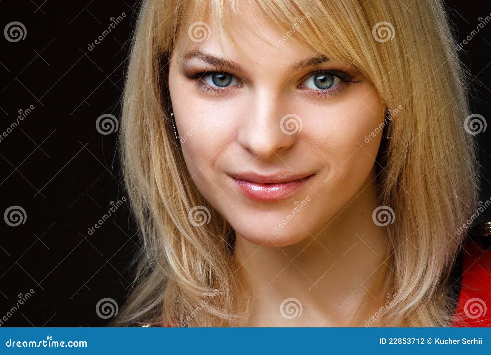 Beautiful girl smiling stock photo. Image of adult, long - 22853712