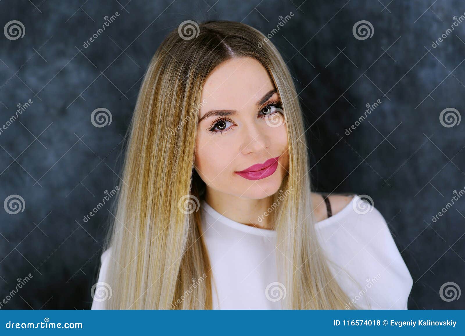 Beautiful Girl Smiling at Camera Stock Photo - Image of woman ...