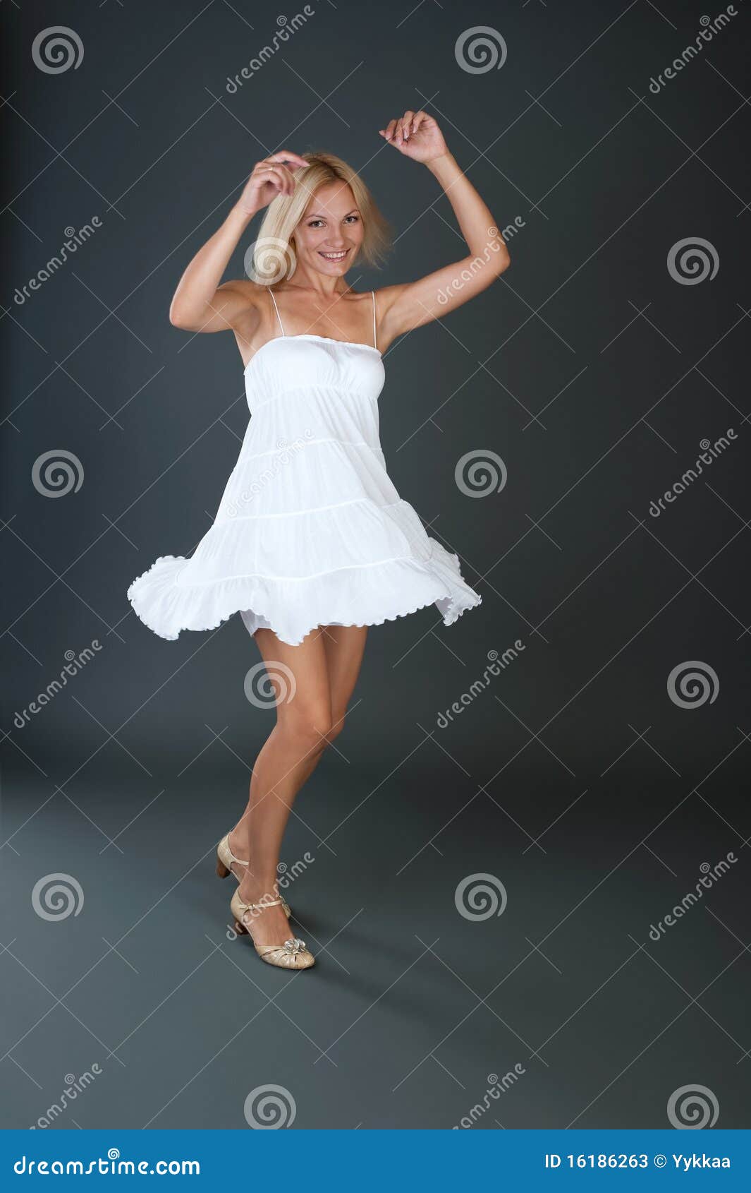 Beautiful girl spinning stock image. Image of black, blonde - 16186263