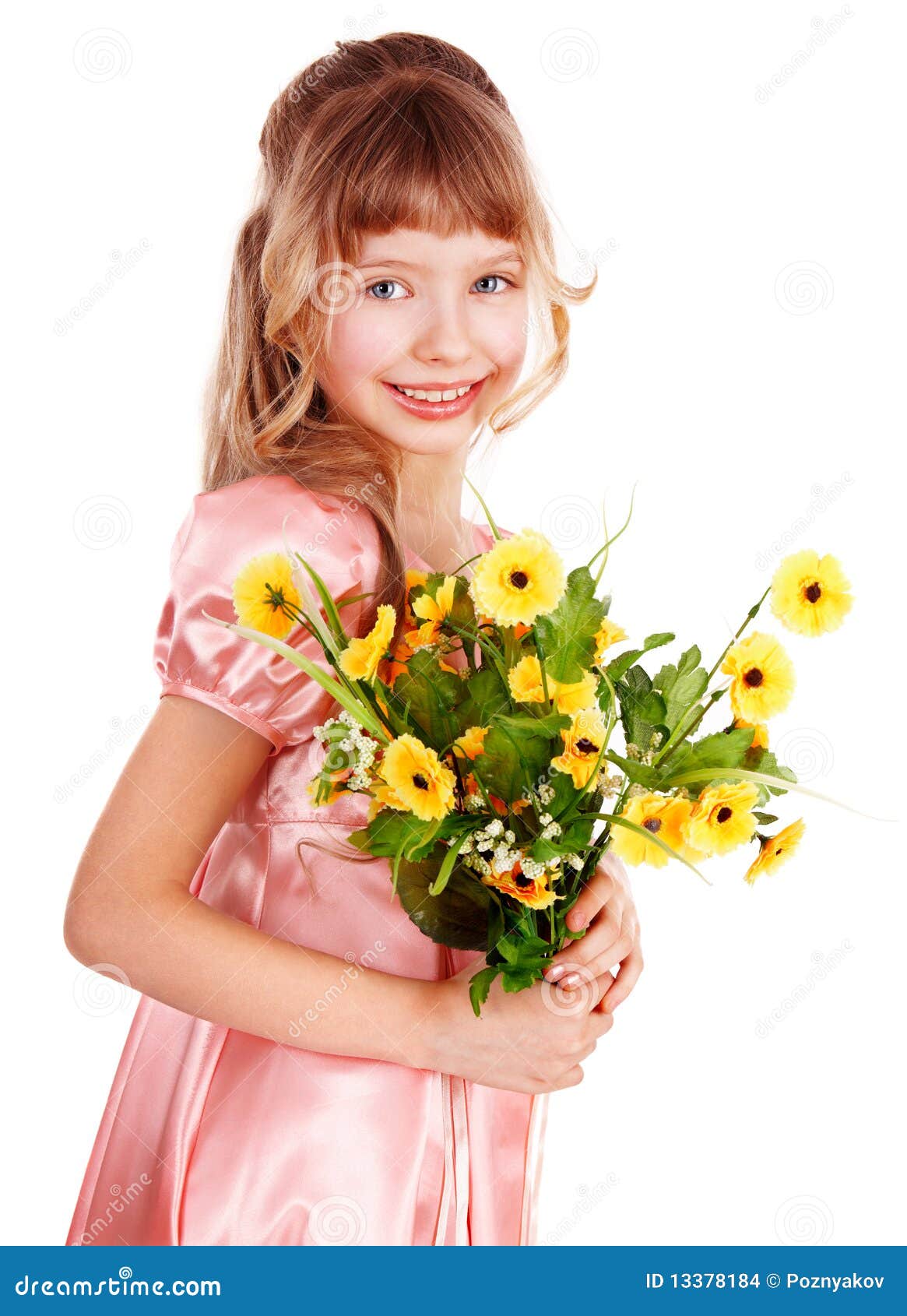 Beautiful Girl with Spring Flower. Stock Photo - Image of branch, blond ...