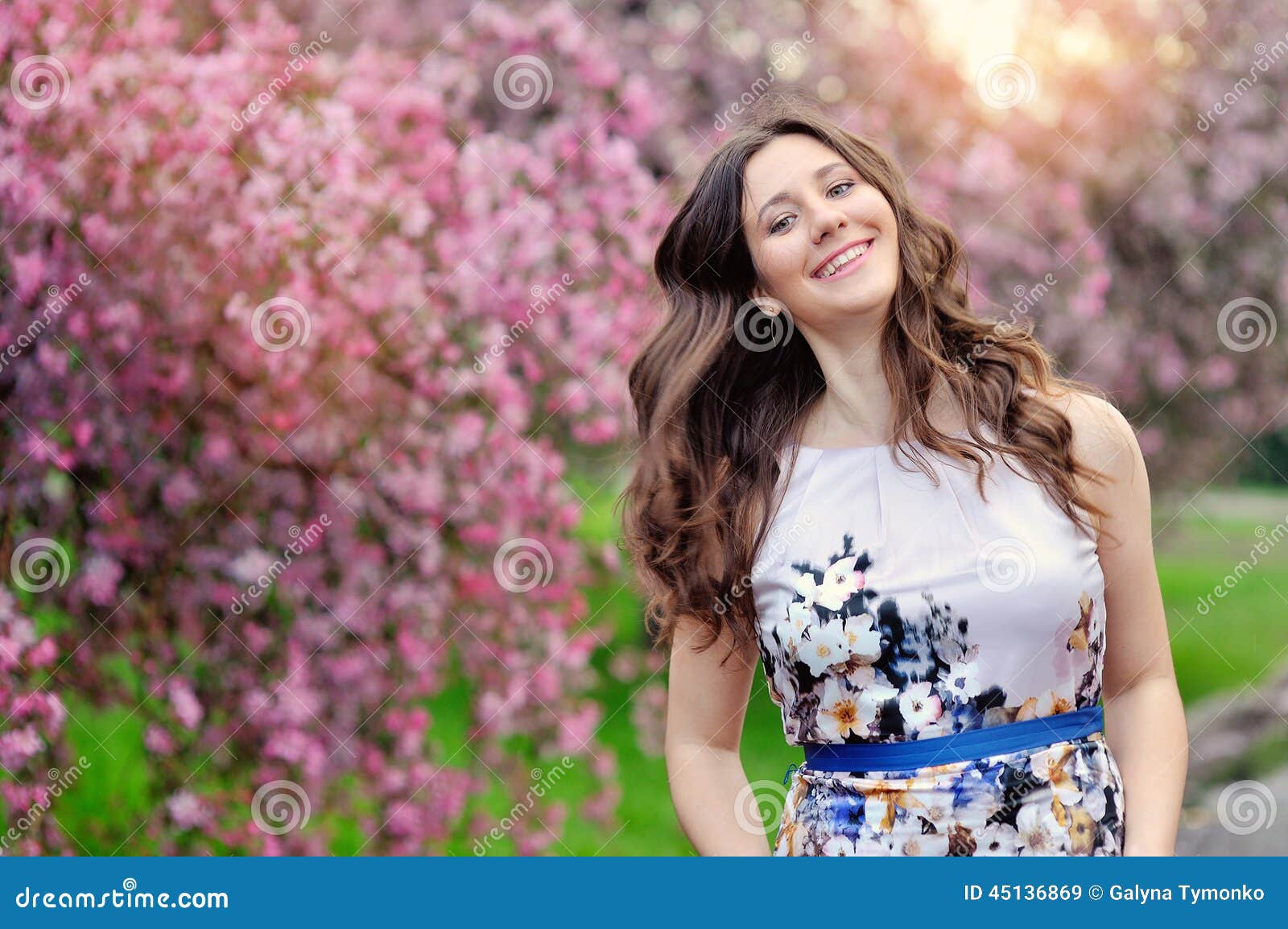 Beautiful Girl with Spring Flowers Stock Image - Image of fresh ...