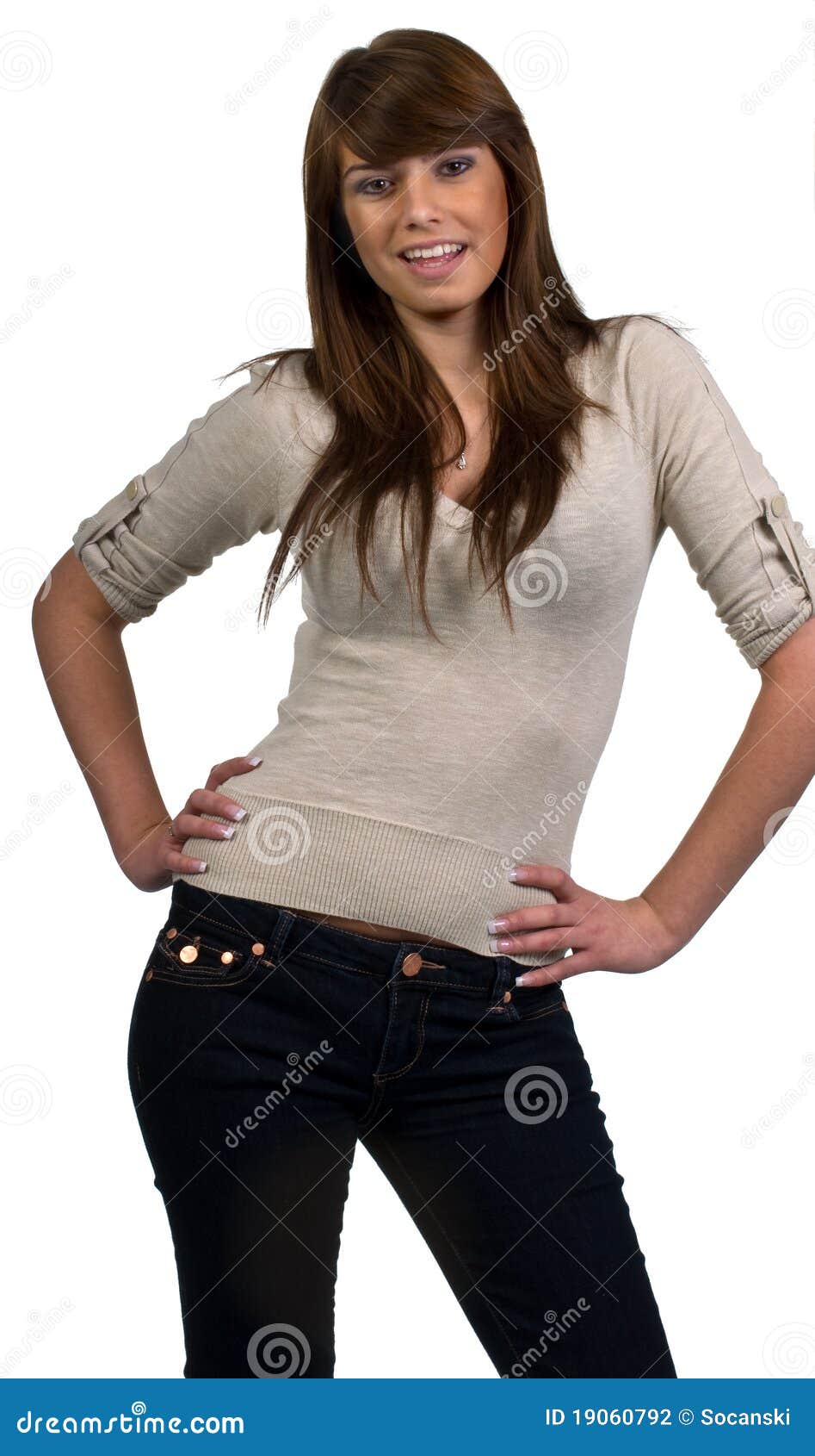 Beautiful Girl Standing stock photo. Image of female - 19060792