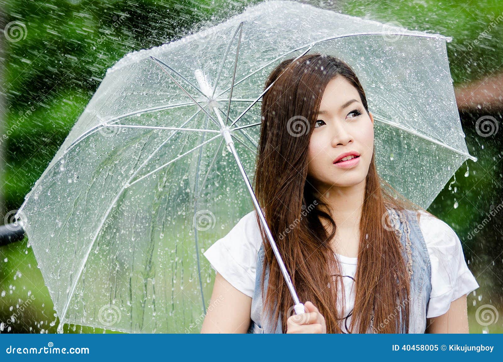 Standing In The Rain Umbrella