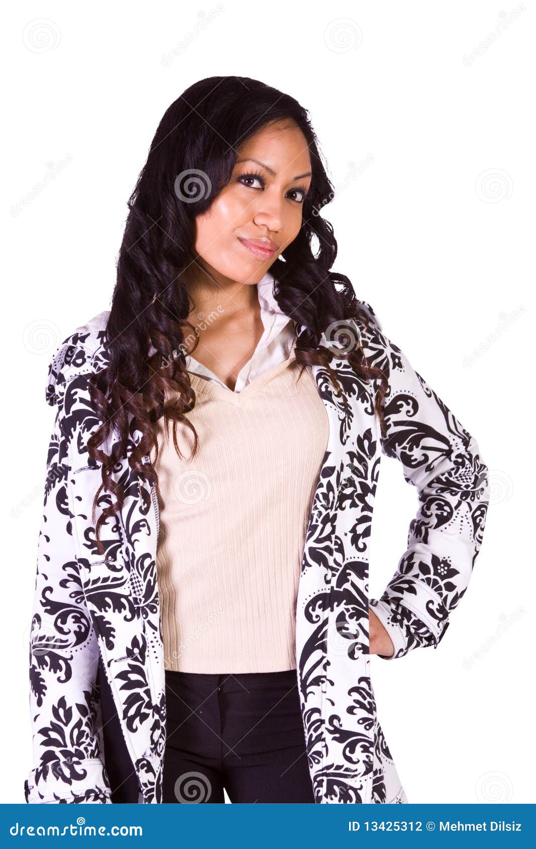 Beautiful Girl Standing Up stock photo. Image of lifestyle - 13425312