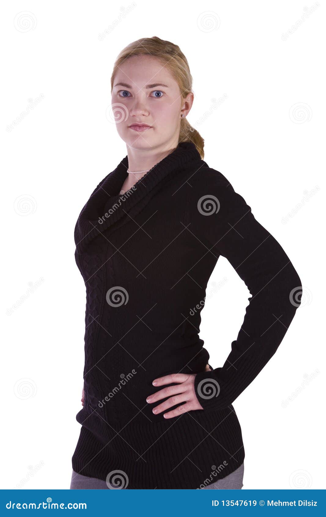 Beautiful Girl Standing Up stock image. Image of clothes - 13547619