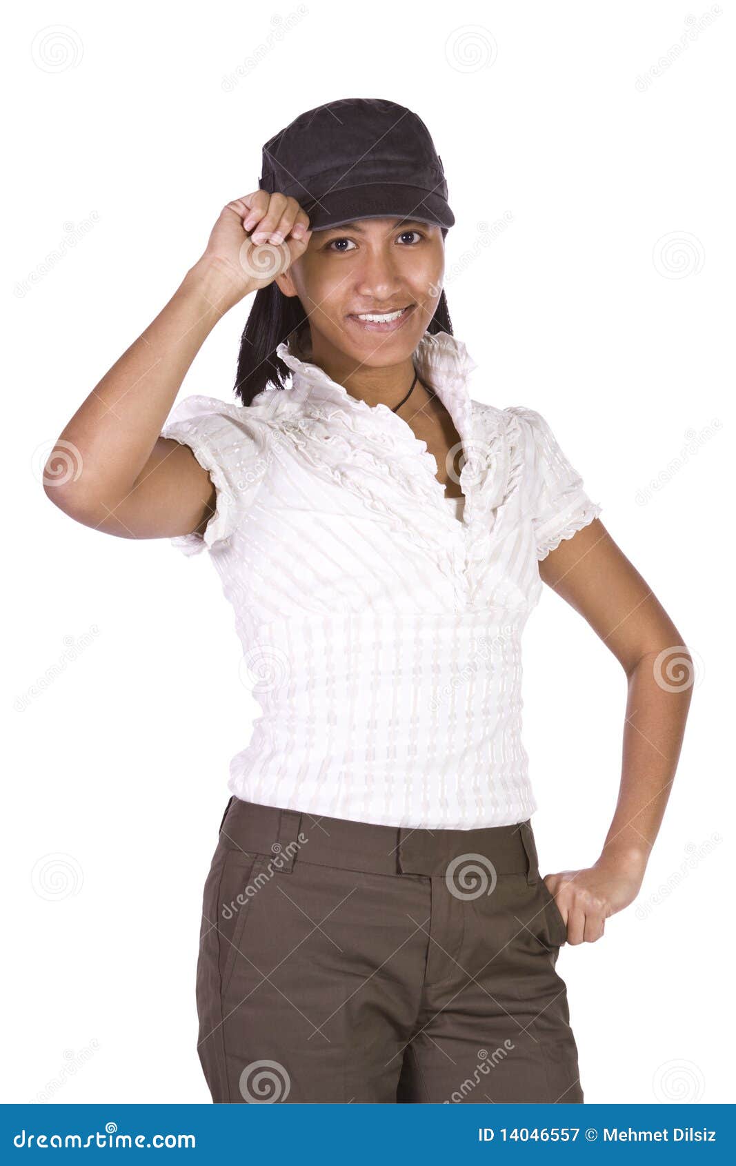 Beautiful Girl Standing Up stock image. Image of american - 14046557