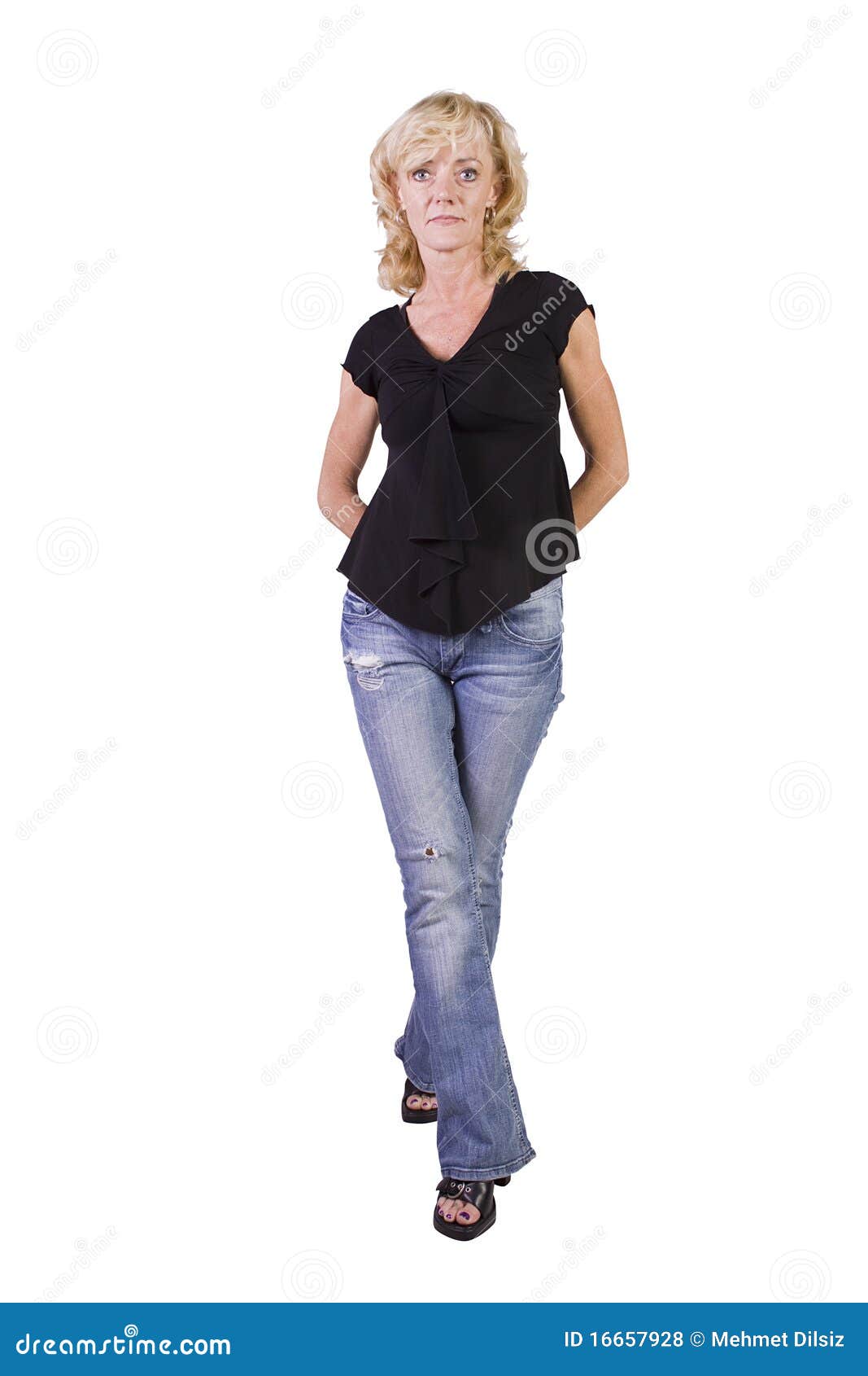 Woman Standing Up Straight