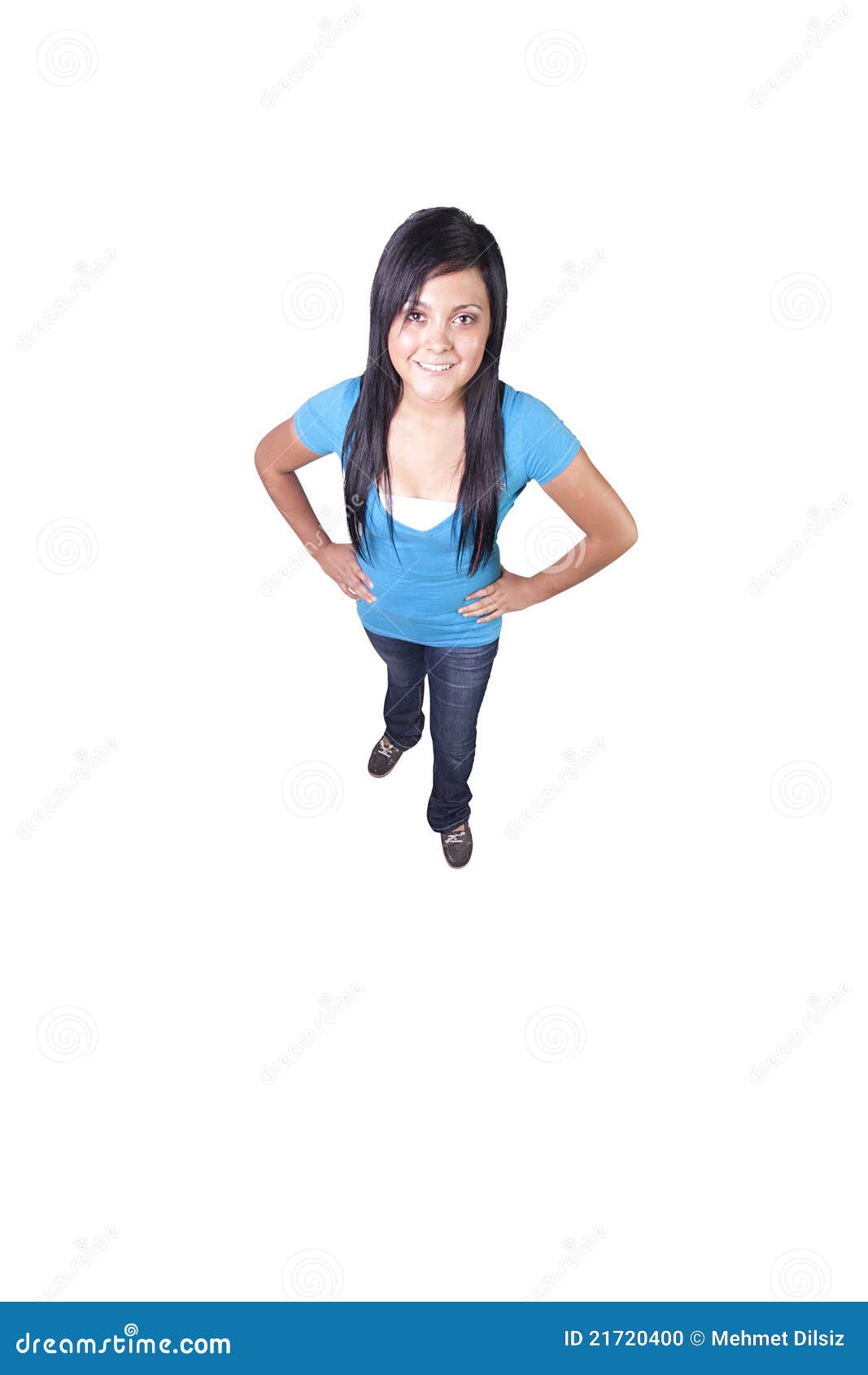 Beautiful Girl Standing Up stock photo. Image of beauty - 21720400