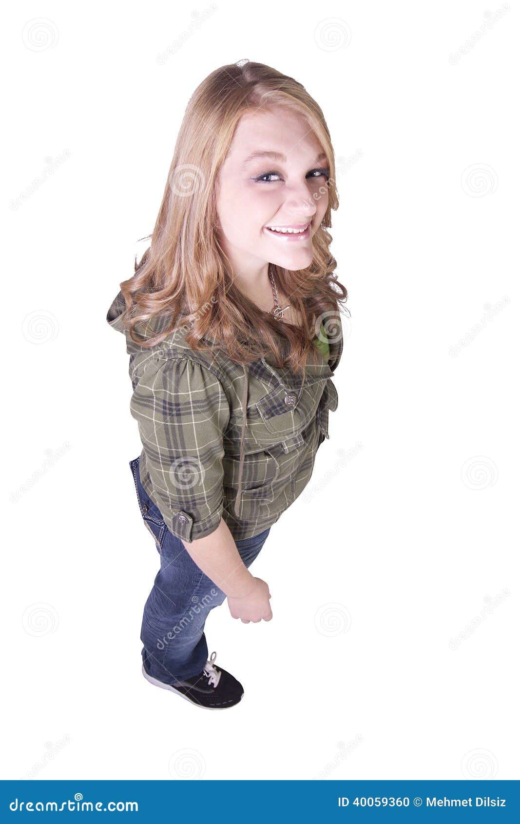 Beautiful Girl Standing Up stock photo. Image of cute - 40059360