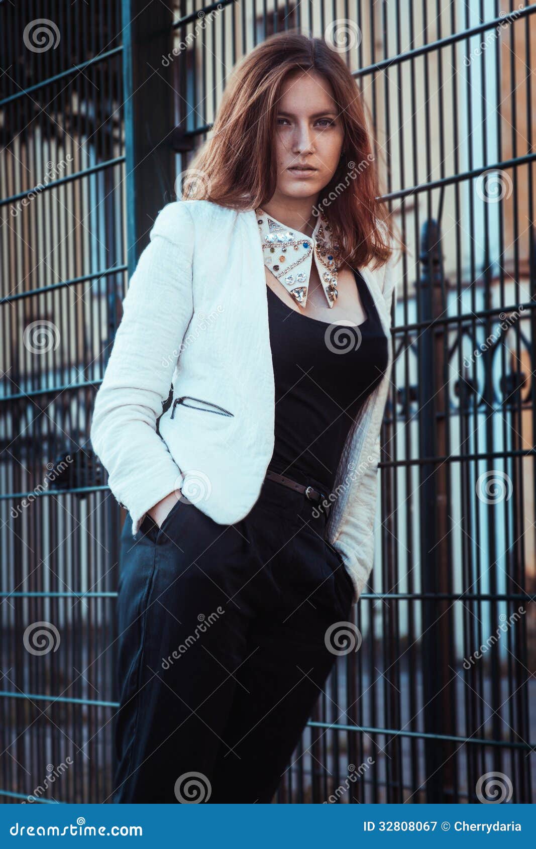 Beautiful Girl with Strong Look Stock Image - Image of style, eyebrows ...