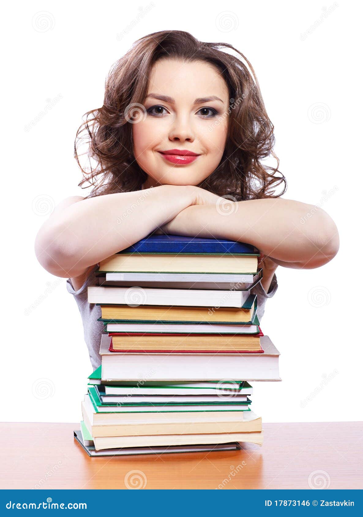 Beautiful girl student stock photo. Image of book, learn - 17873146