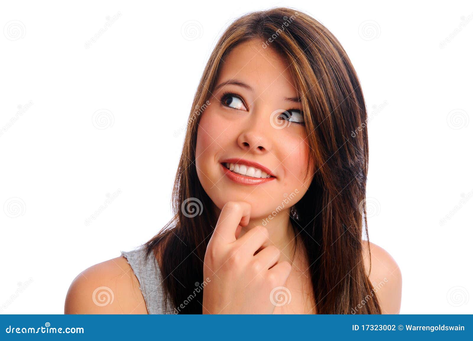 Beautiful girl in studio stock photo. Image of expression - 17323002