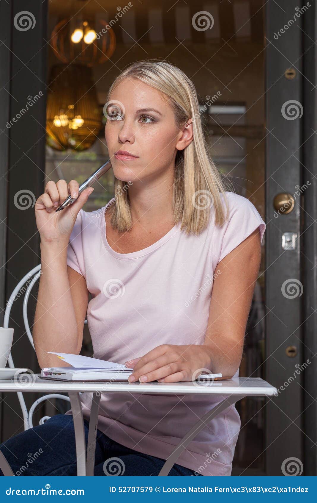 Beautiful Girl Taking a Break Stock Image - Image of people, relaxing ...