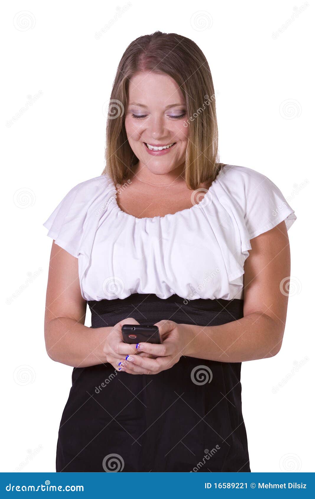 Beautiful Girl Texting stock image. Image of girl, mobile - 16589221