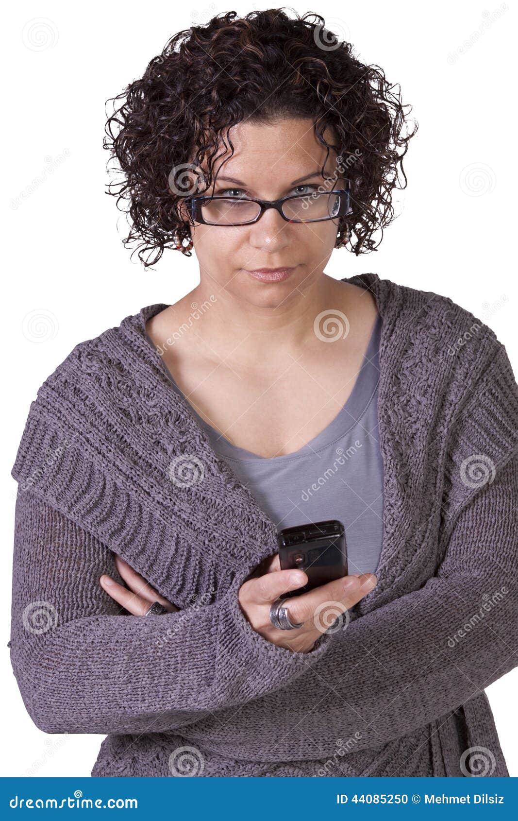 Beautiful Girl Texting stock photo. Image of phone, copy - 44085250