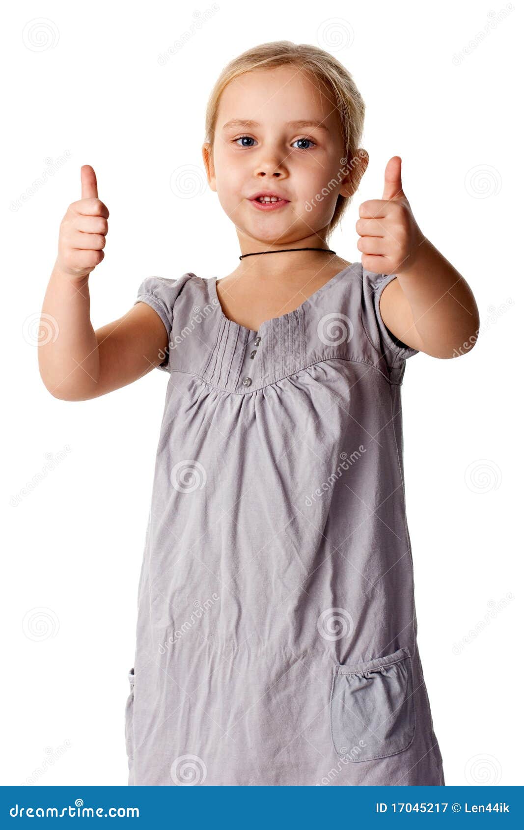 Beautiful Girl with Thumbs Up Stock Image - Image of energy, happiness ...