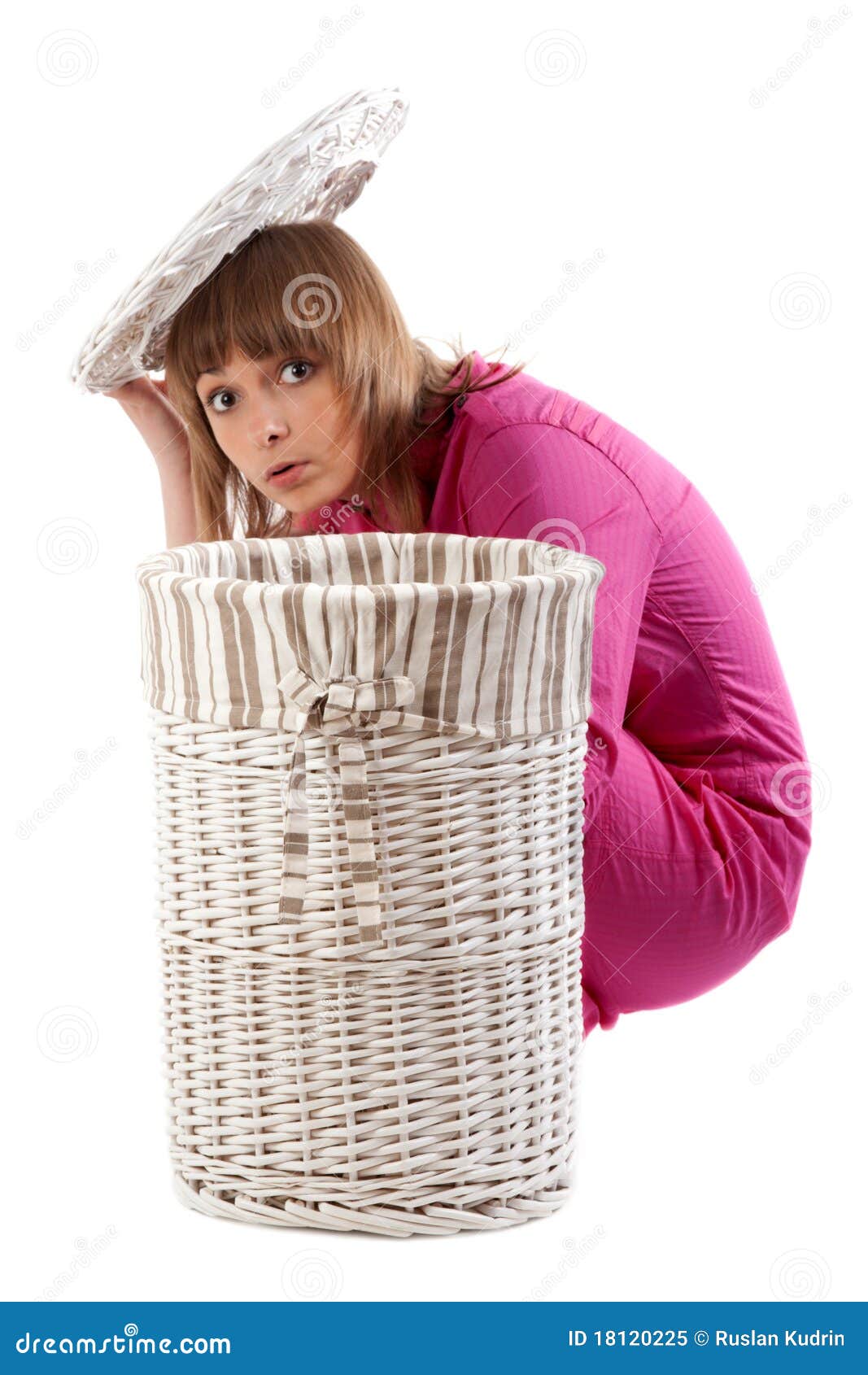 Beautiful girl to hide stock image. Image of surprise - 18120225