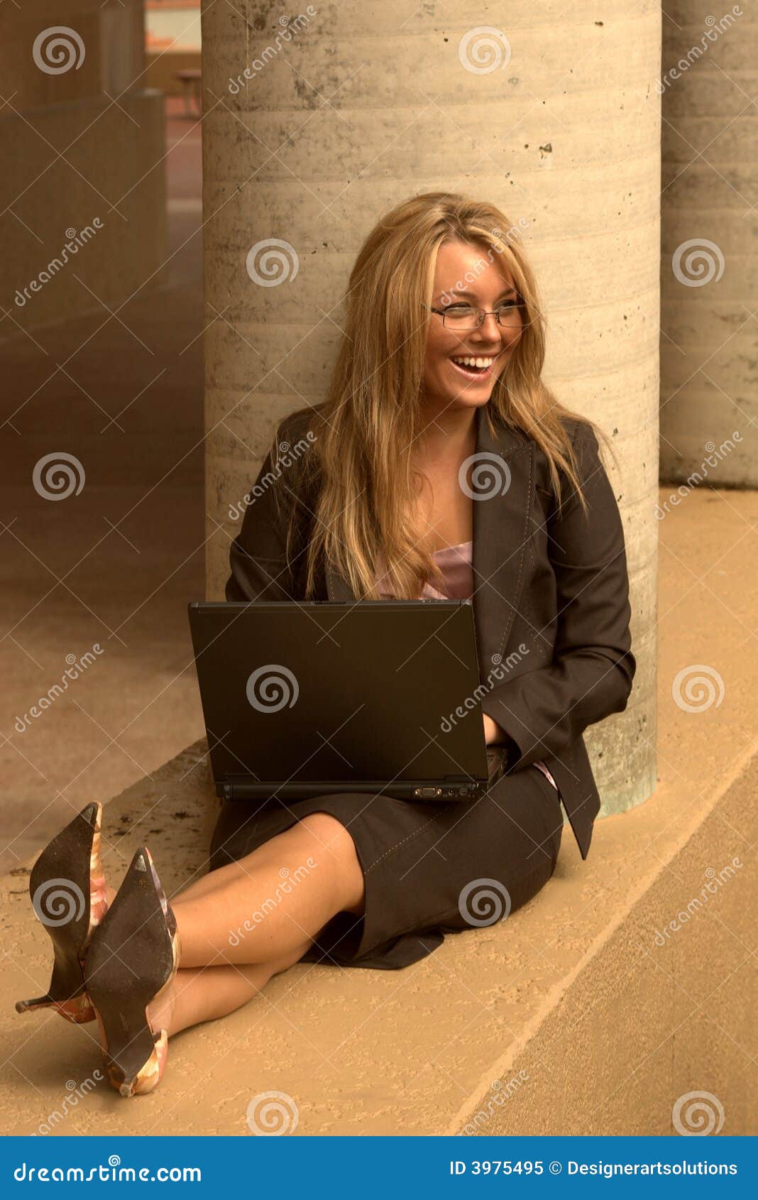 Beautiful girl typing stock image. Image of lady, typing - 3975495