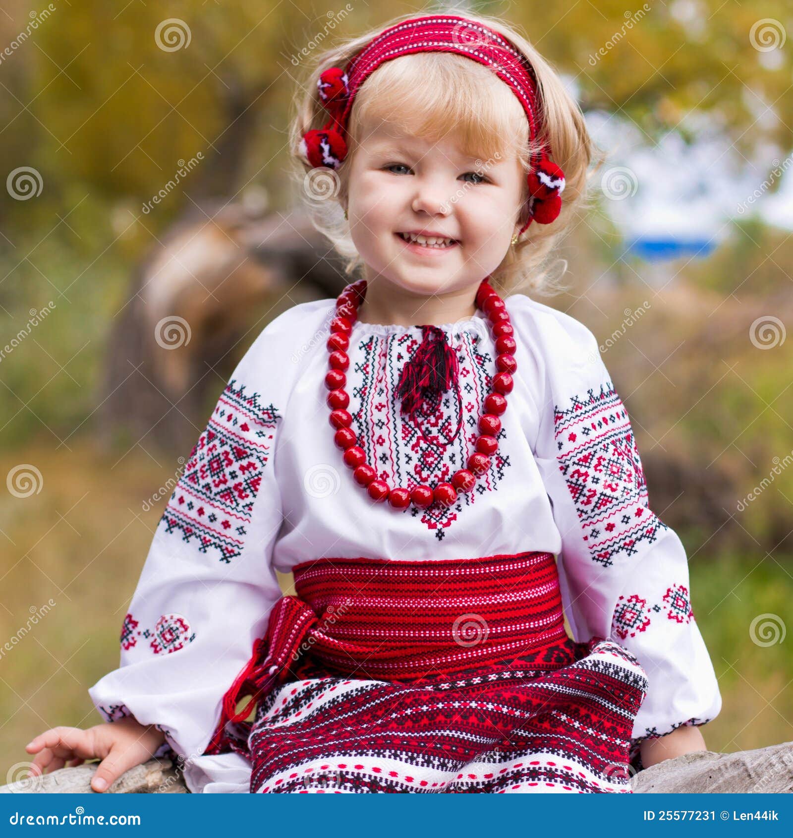 Girl In The Ukrainian National Costume. Royalty-Free Stock Photo ...