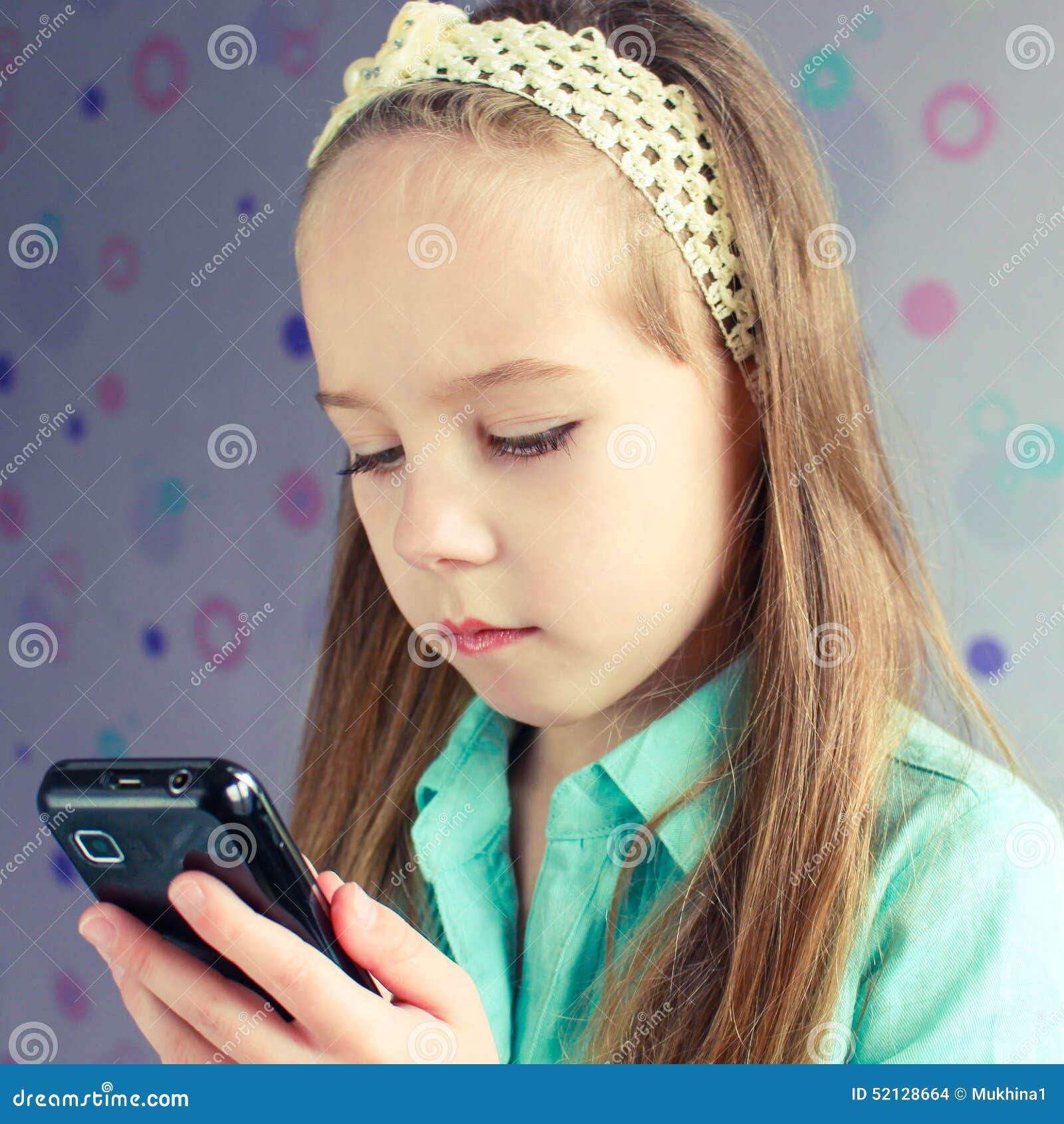 Beautiful Girl Using Mobile Phone Stock Photo - Image of cellphone ...