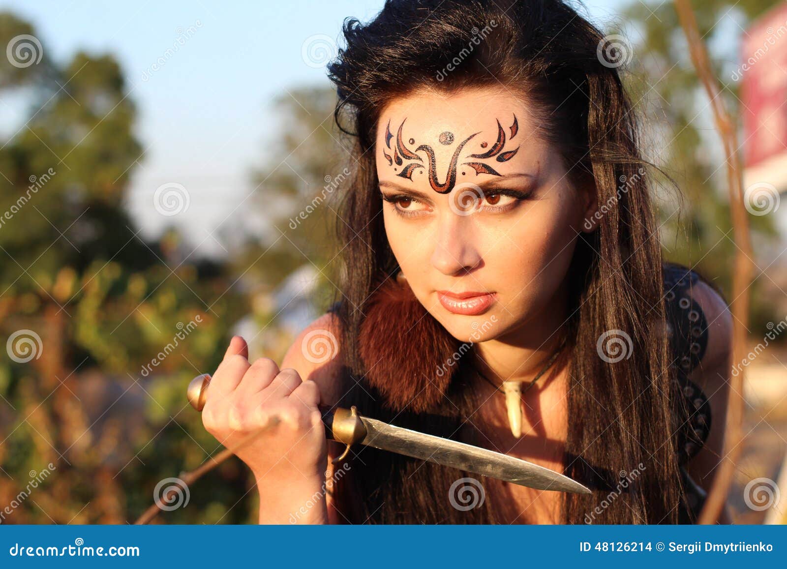 Beautiful Girl-warrior - Amazon Stock Photo - Image of forest, warrior ...