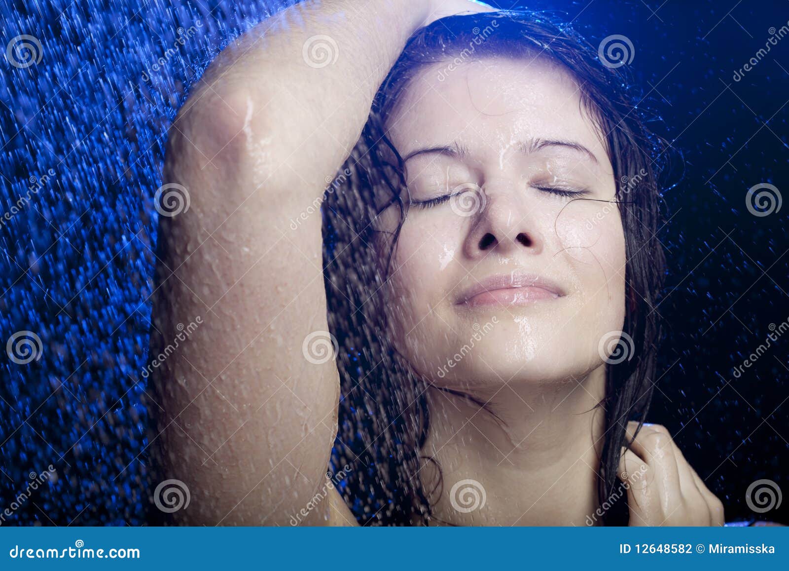 Beautiful Girl in the Water Stock Photo - Image of natural, face: 12648582